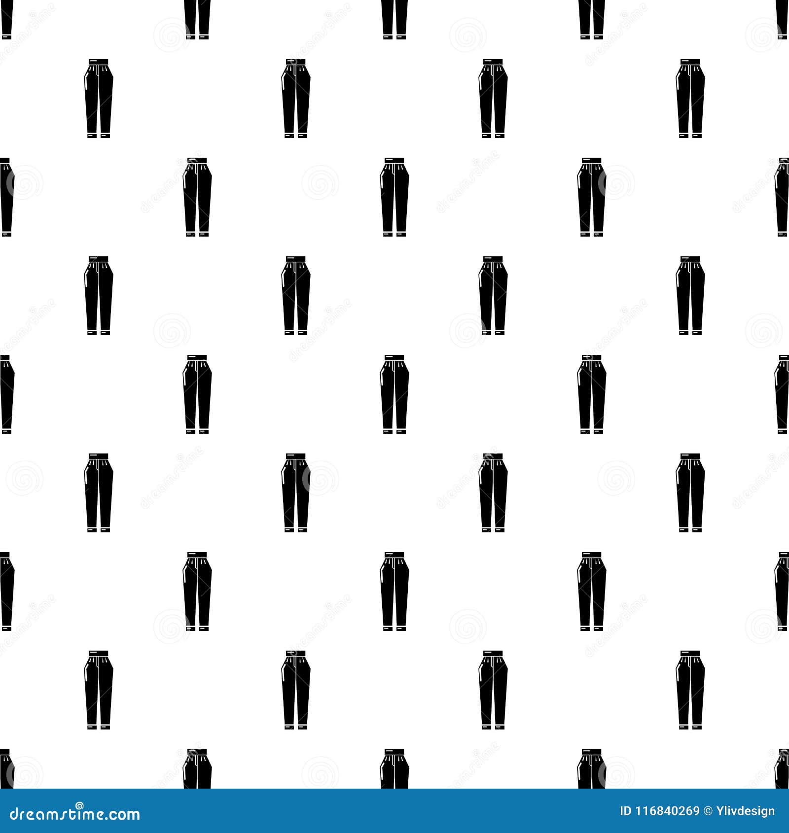 Pant Pattern Vector Seamless Stock Vector - Illustration of fashion ...
