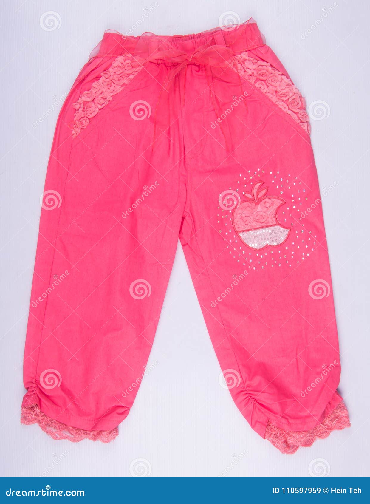 Pant S or Children S Pant S for Girl on a Background. Stock Image ...