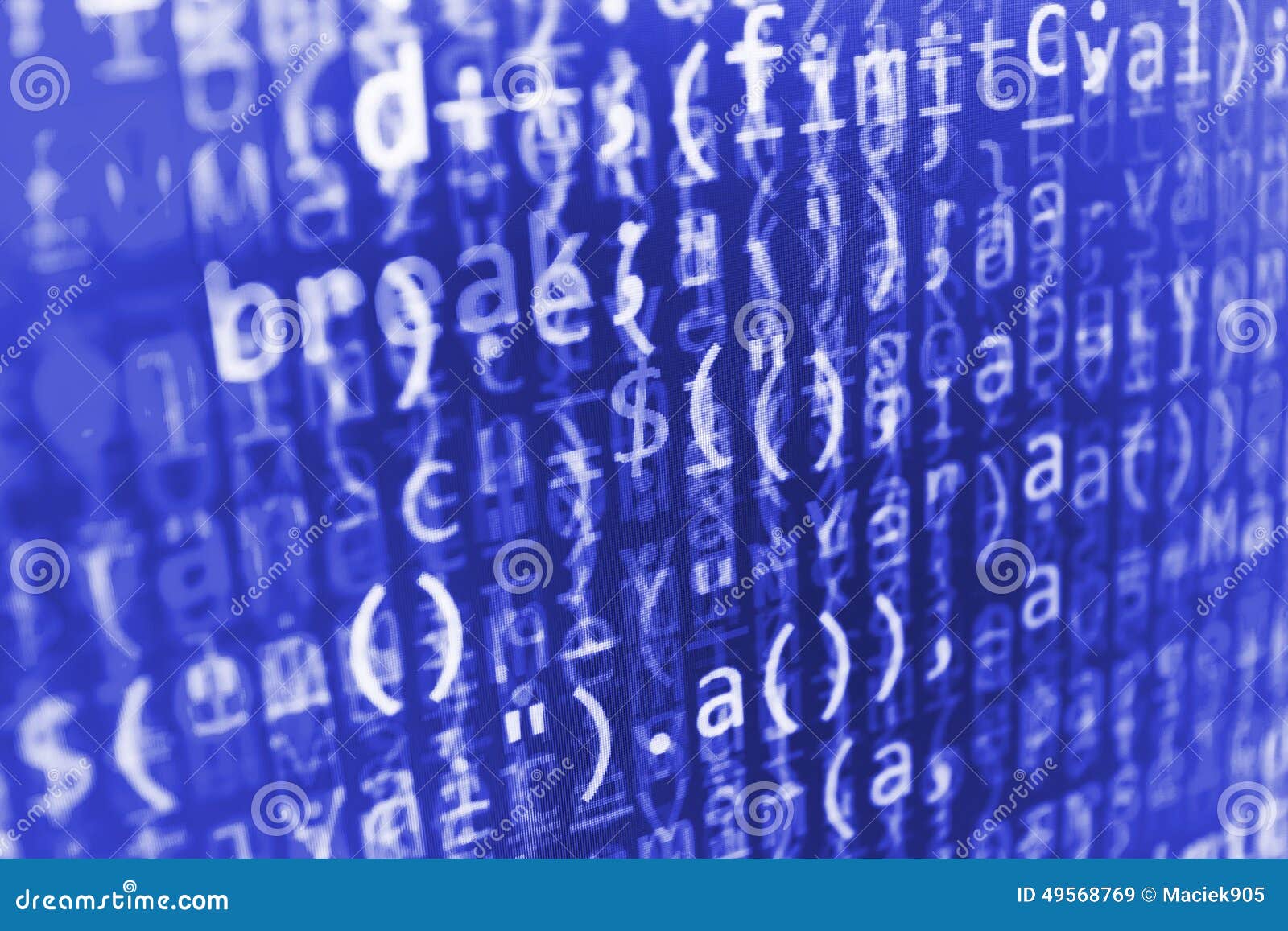 Pantalla Abstracta Programada Del Código Del Desarrollador De Software ...