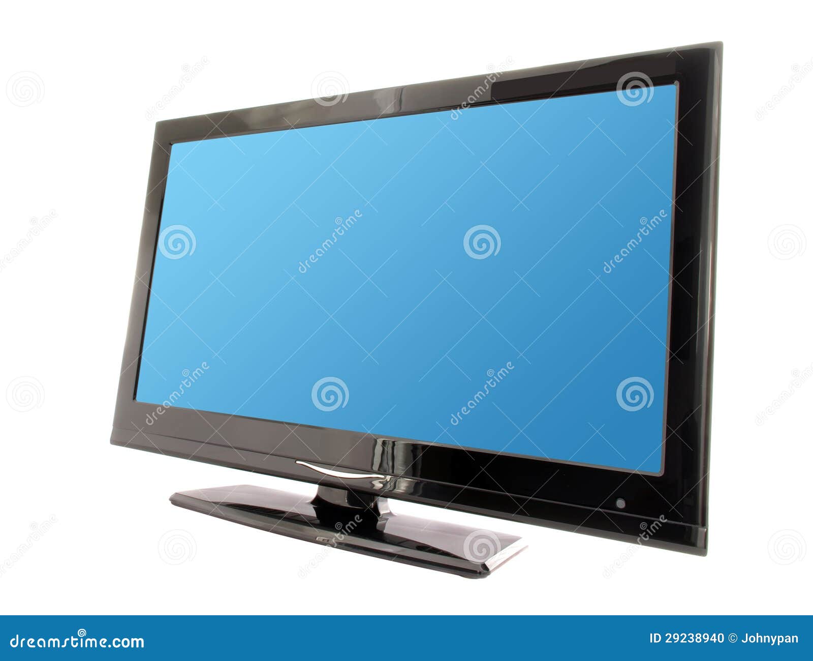 Pantalla azul del lcd TV foto de archivo. Imagen de equipo - 29238940