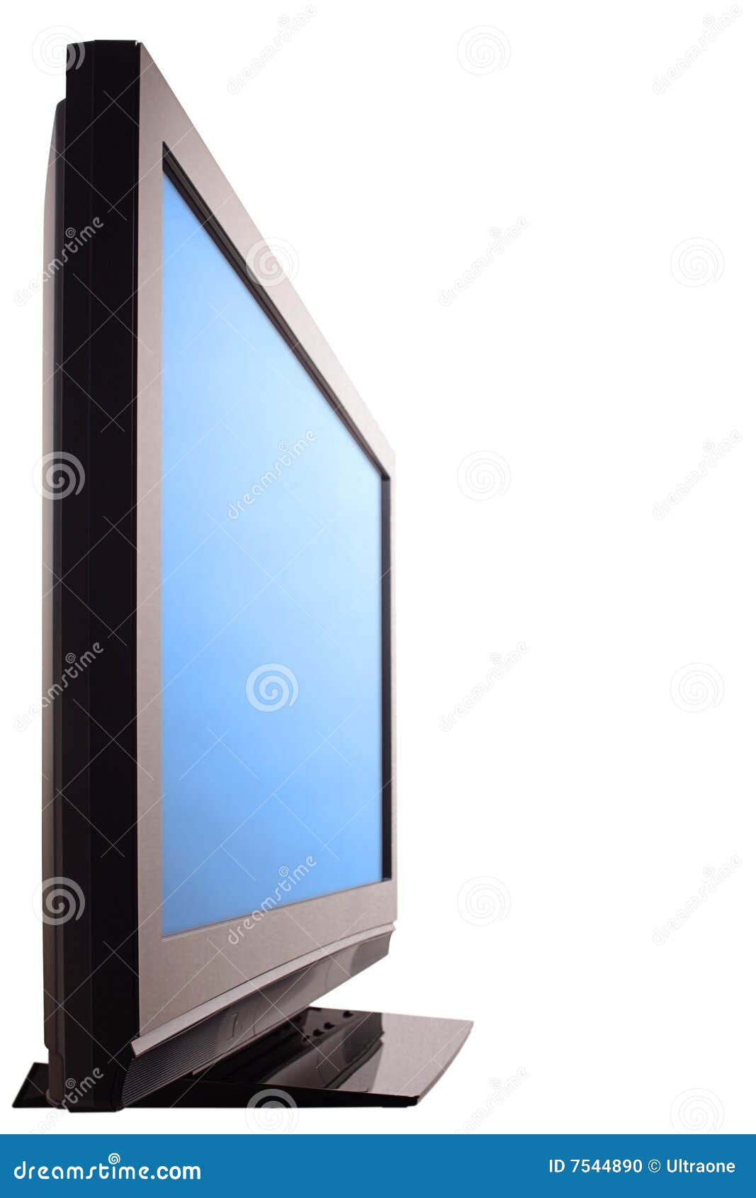 Pantalla Del Plasma TVAD, Vista Lateral, Aislada. Foto de archivo ...