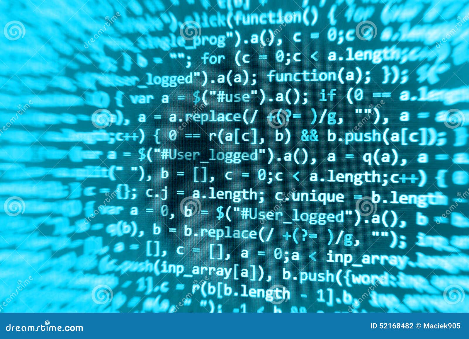 Pantalla Programada Del Código Fuente De La Codificación Foto de ...