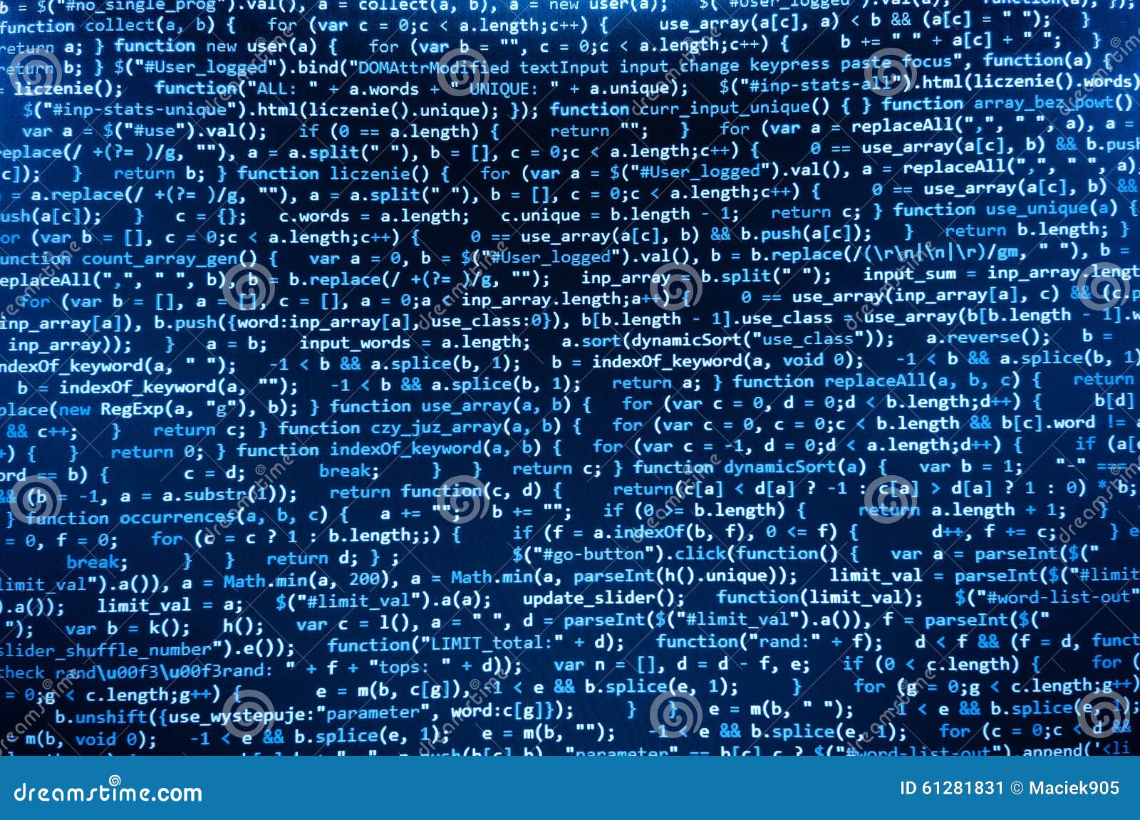 Pantalla Programada Del Código Fuente De La Codificación Stock de ...