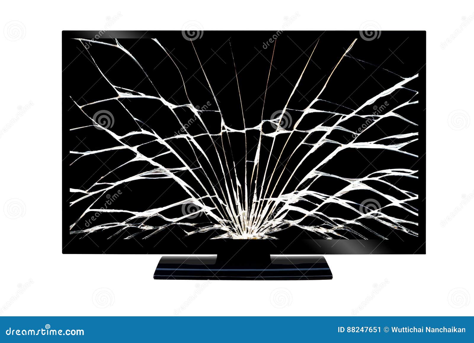 Pantalla quebrada imagen de archivo. Imagen de monitor - 88247651