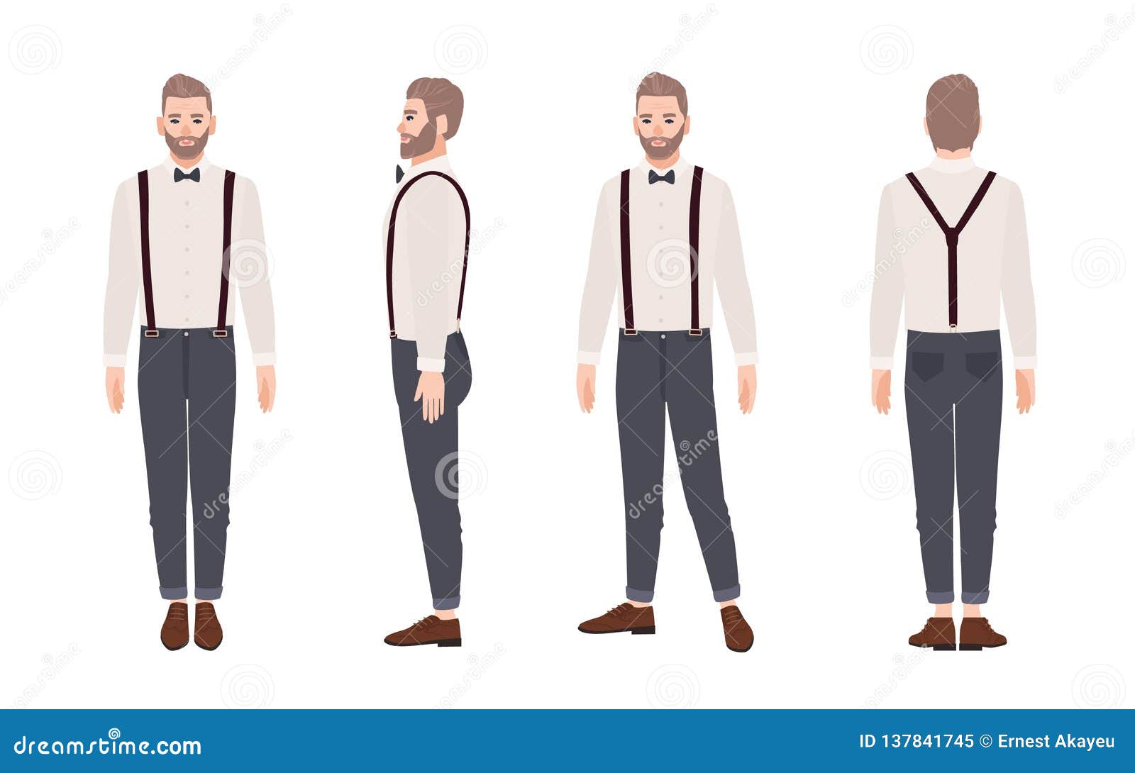 Pantalones Que Llevan Del Hombre Barbudo Hermoso Con Las Ligas, Camisa ... Pantalones Que Llevan Del Hombre Barbudo Hermoso Con Las Ligas, Camisa ...