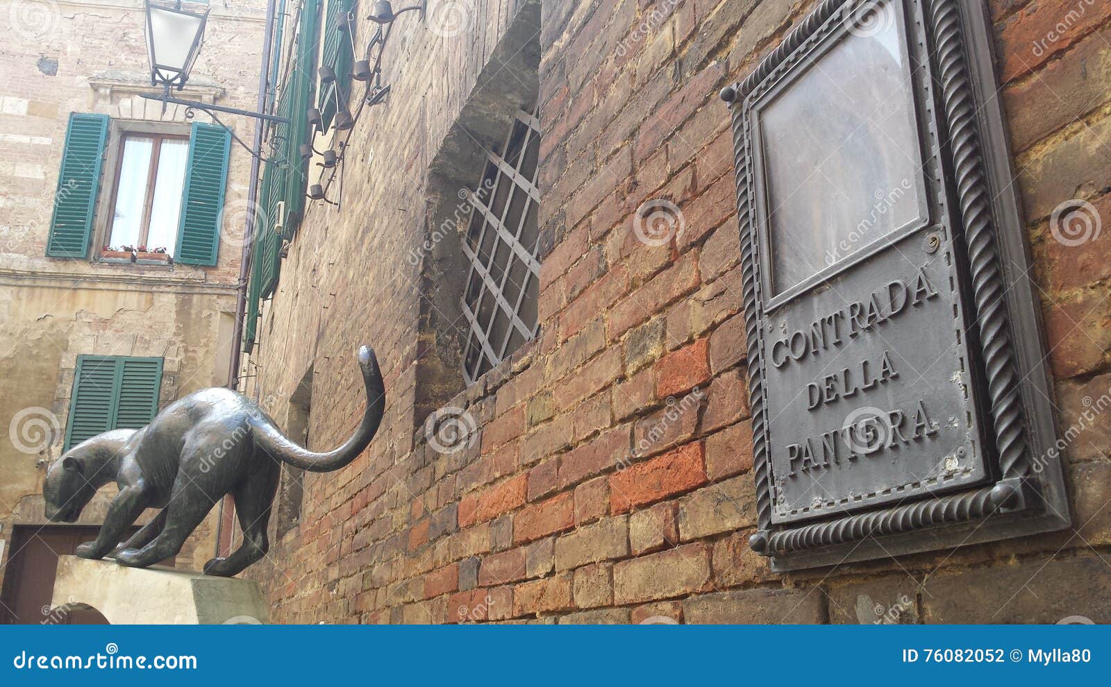 Pantera Contrada En Siena - Italia Foto de archivo - Imagen de rojo ...