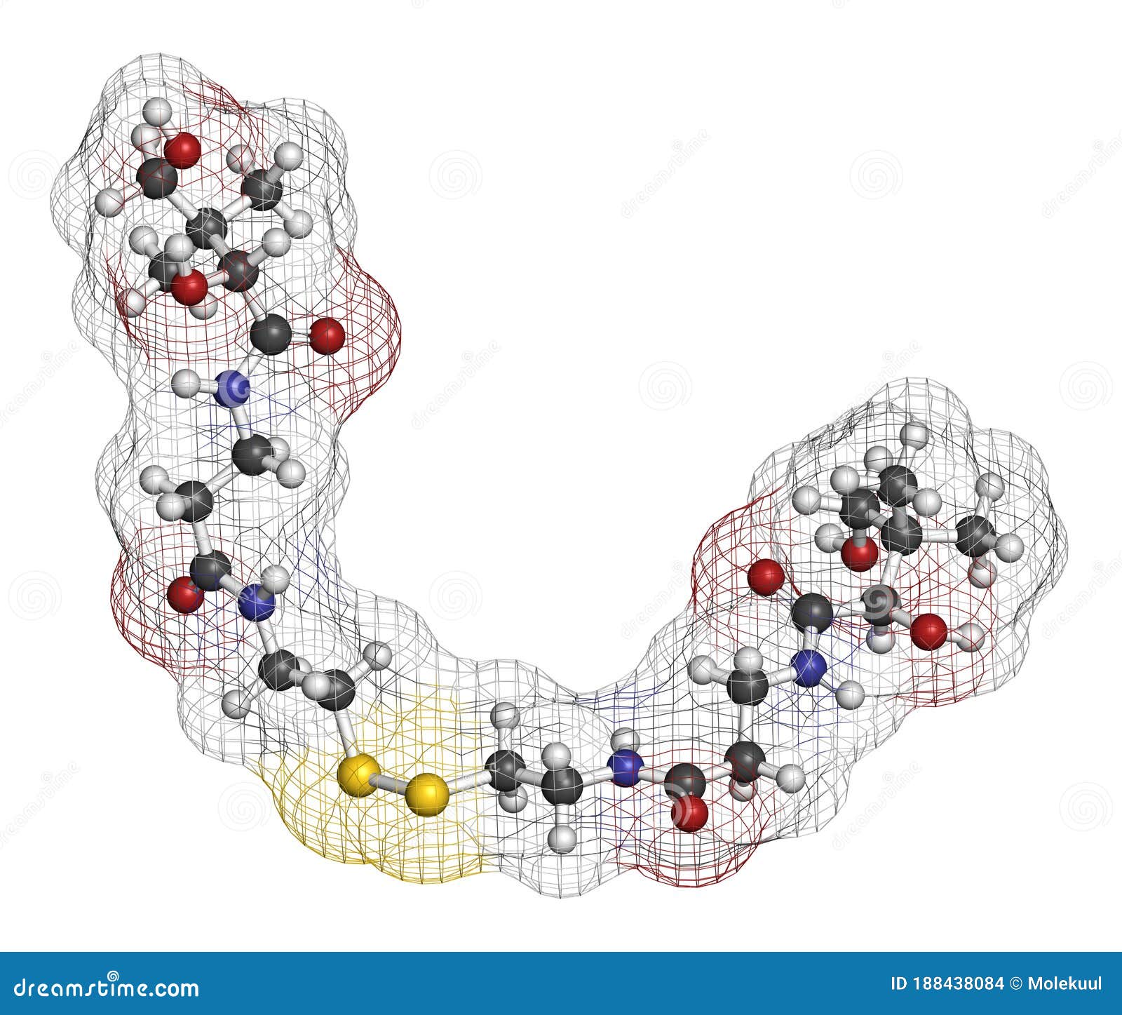 Pantethine Dimeric Vitamin B5 Molecule. Used In Dietary Supplements ...