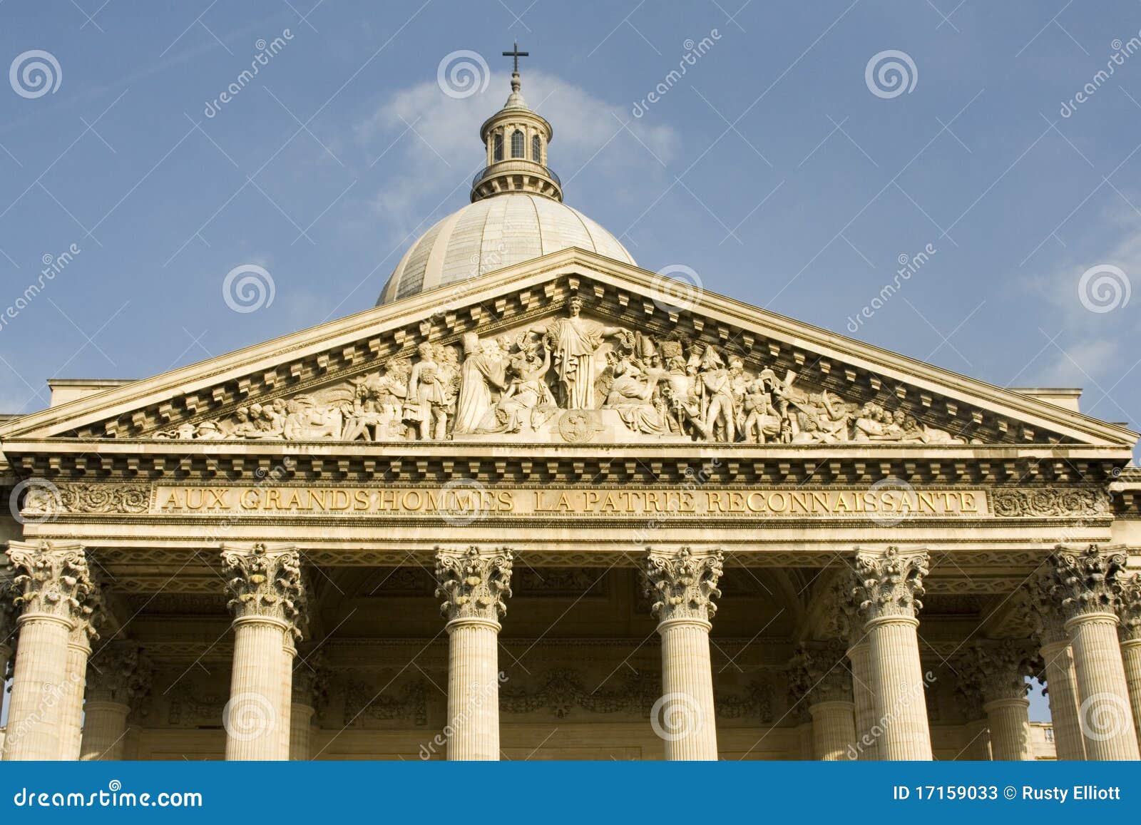 Pantheon stock image. Image of paris, symbol, ancient - 17159033