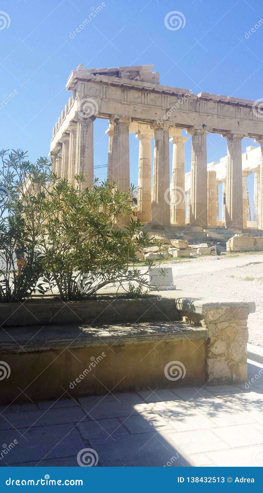 The Pantheon on Acropolis in Athens Editorial Stock Photo - Image of ...