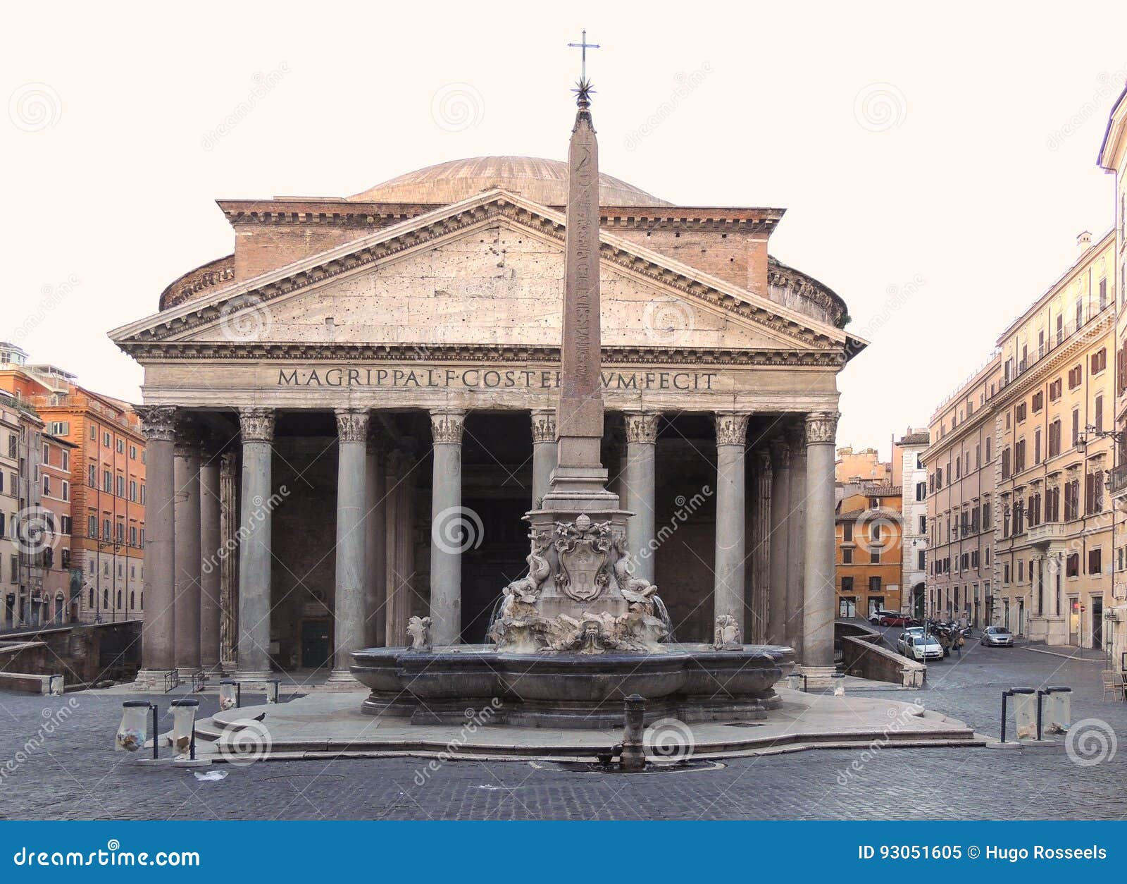 Pantheon-Antike Roman Monument Italiens Rom Stockbild - Bild von spalte ...