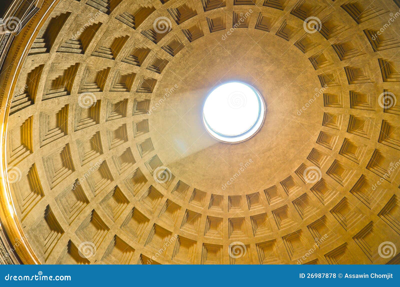 Pantheon ceiling stock photo. Image of circle, antique - 26987878