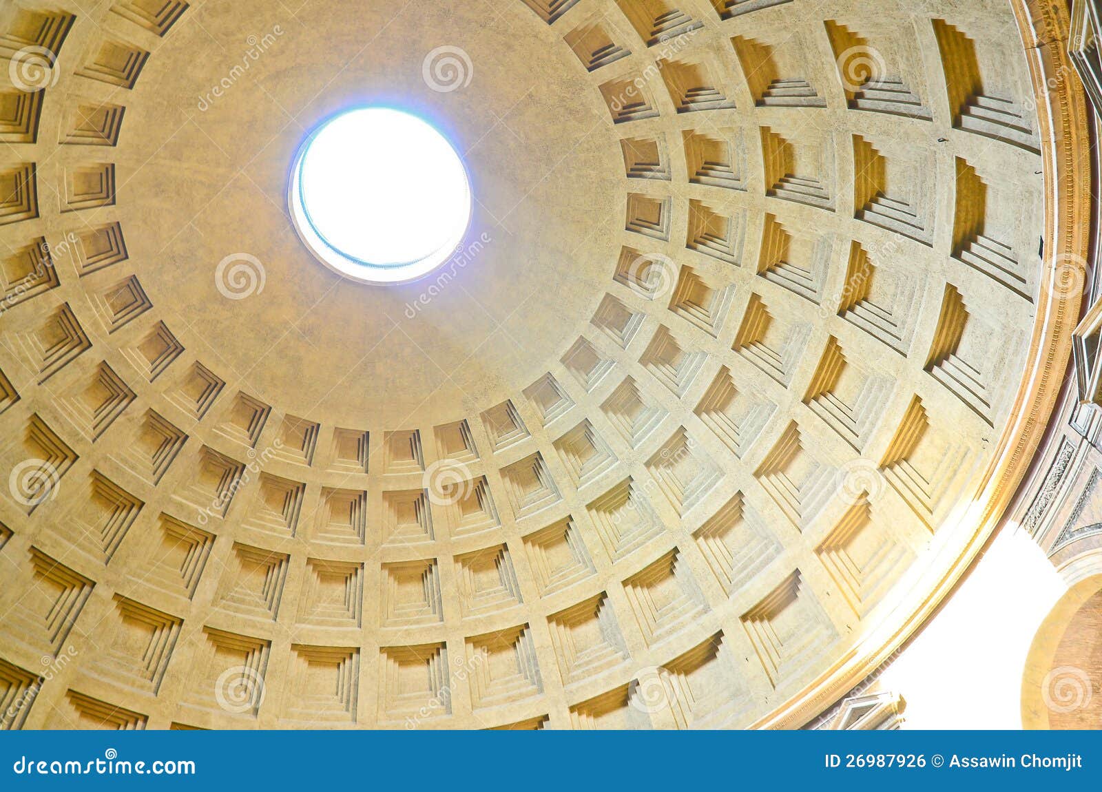 Pantheon ceiling editorial photo. Image of italian, piazza - 26987926