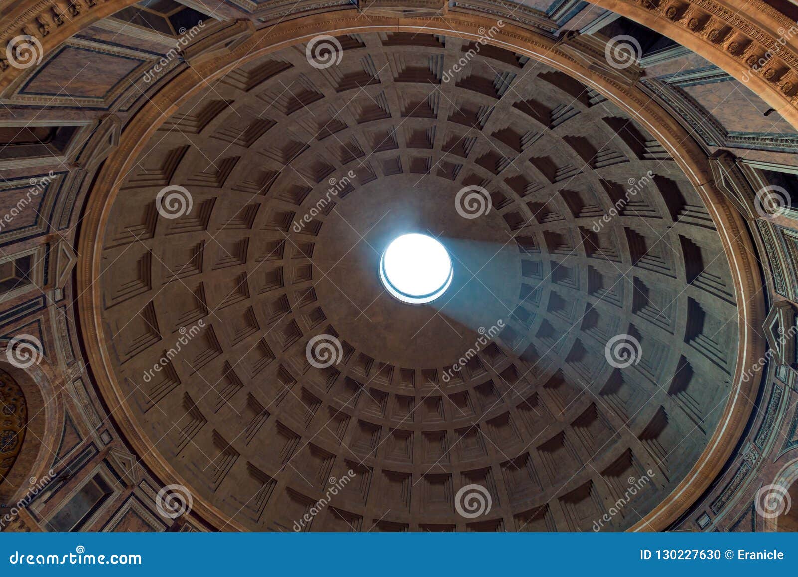 Pantheon ceiling dome editorial image. Image of cathedral - 130227630