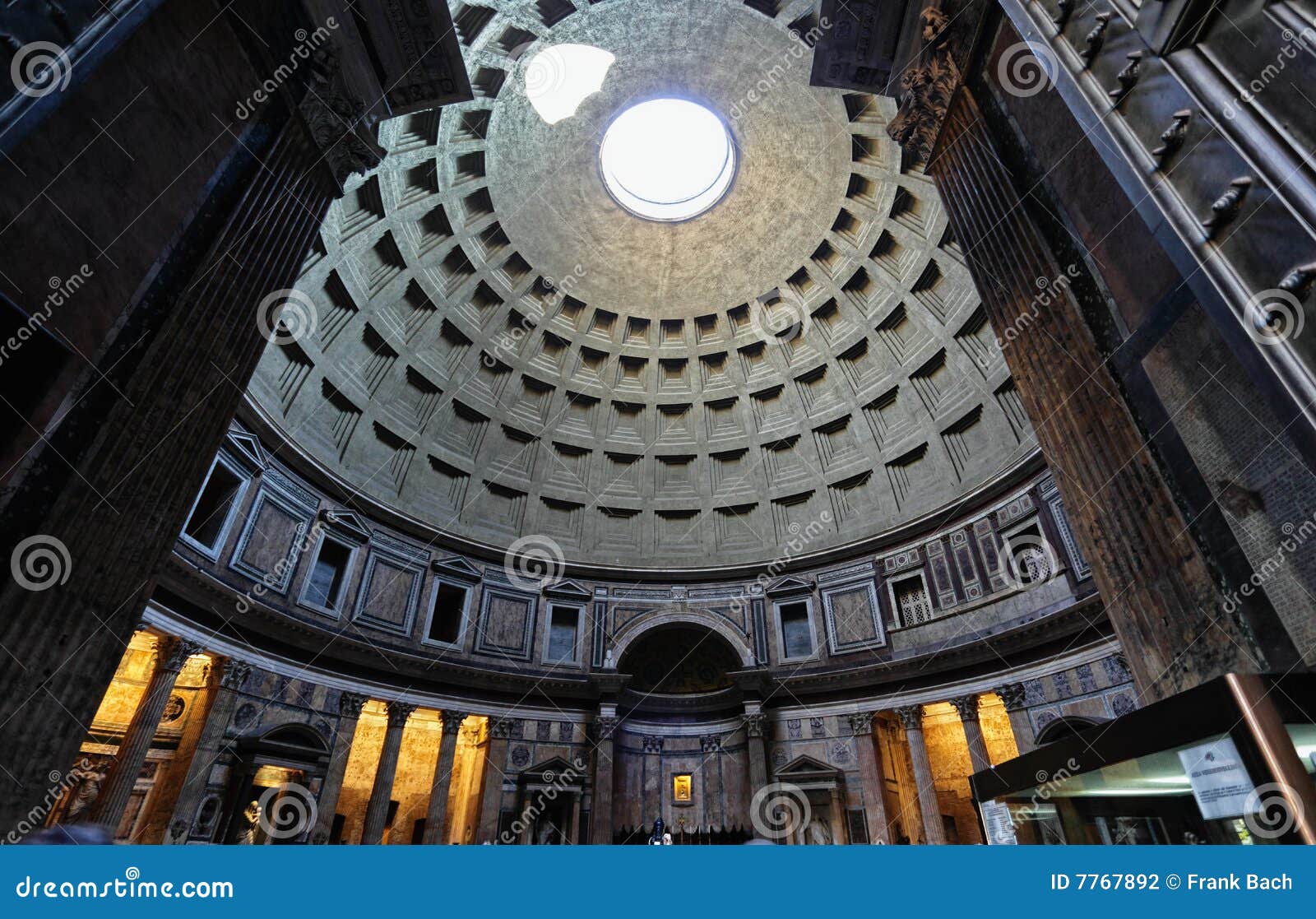 Pantheon, the dome editorial photography. Image of history - 7767892