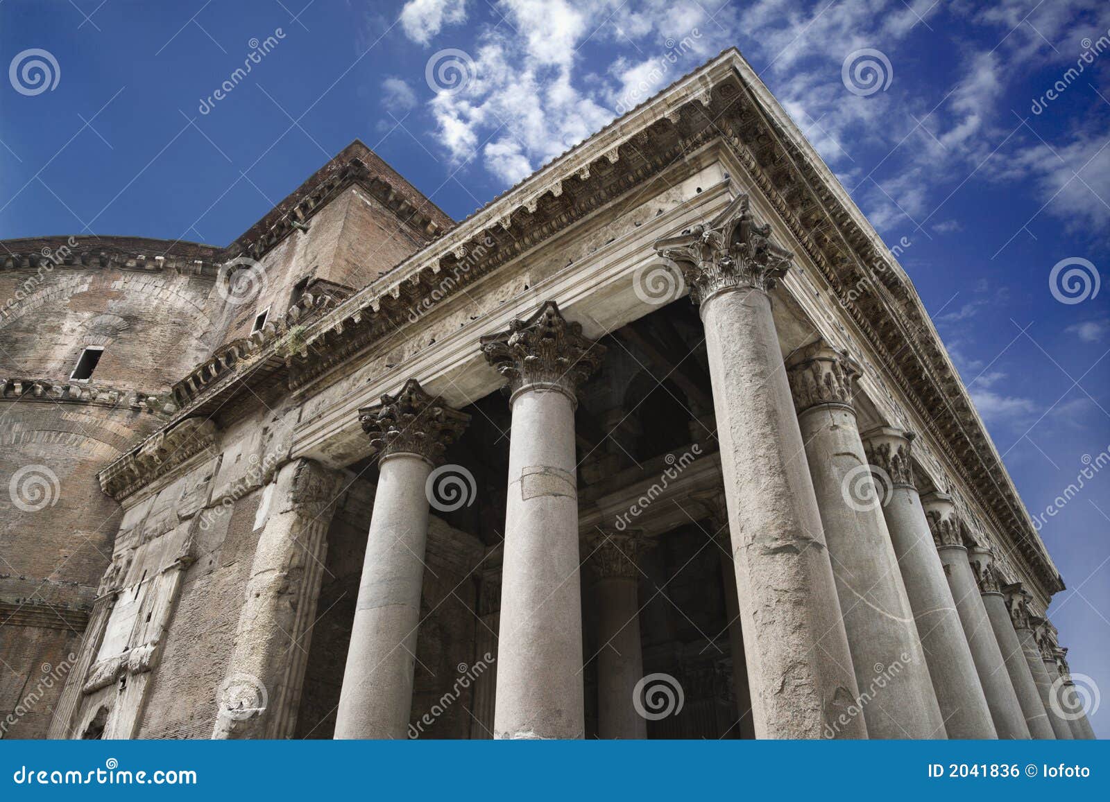 Pantheon Exterior in Rome, Italy. Stock Photo - Image of sightseeing ...