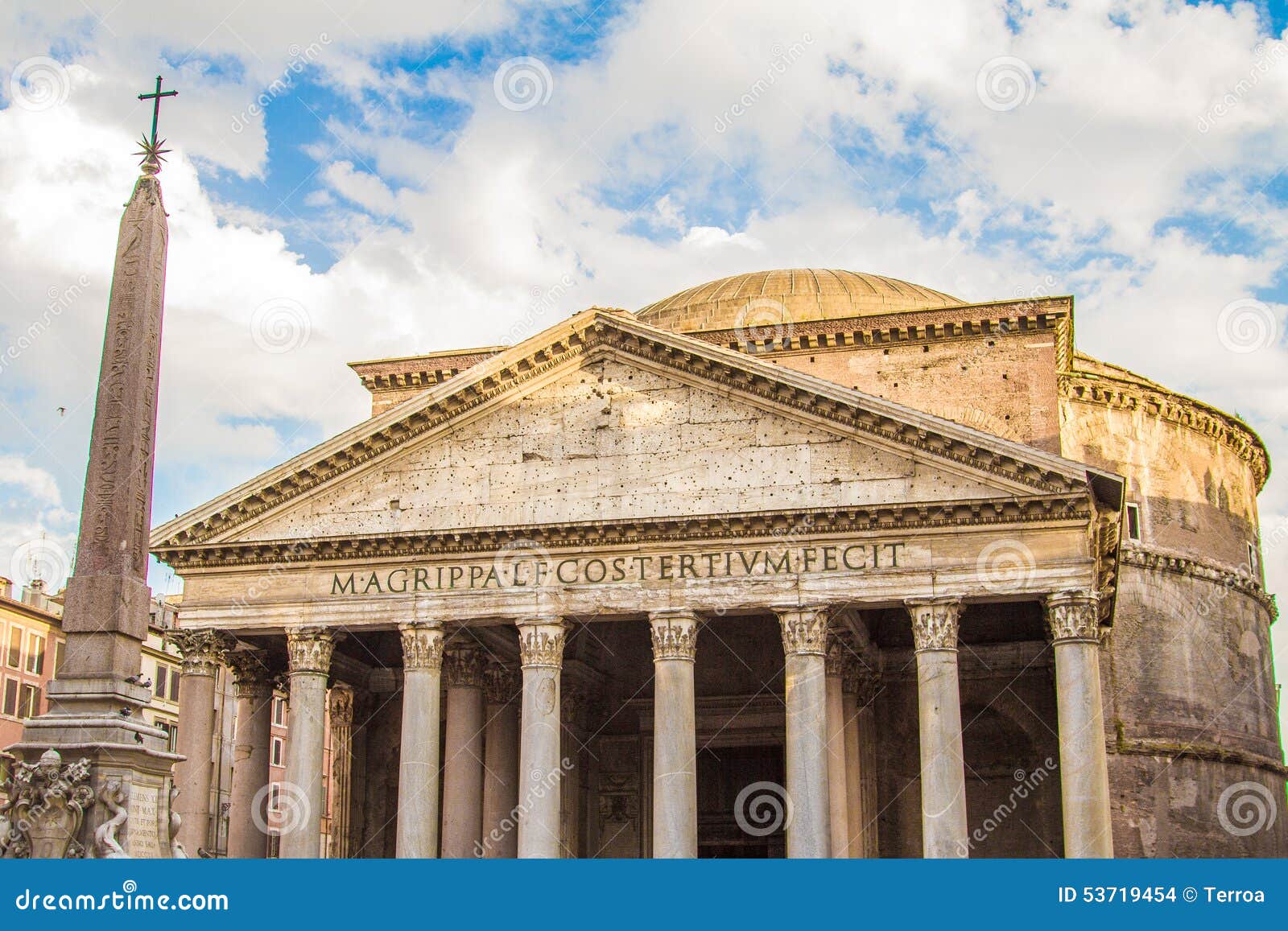 Pantheon exterior stock photo. Image of history, italy - 53719454