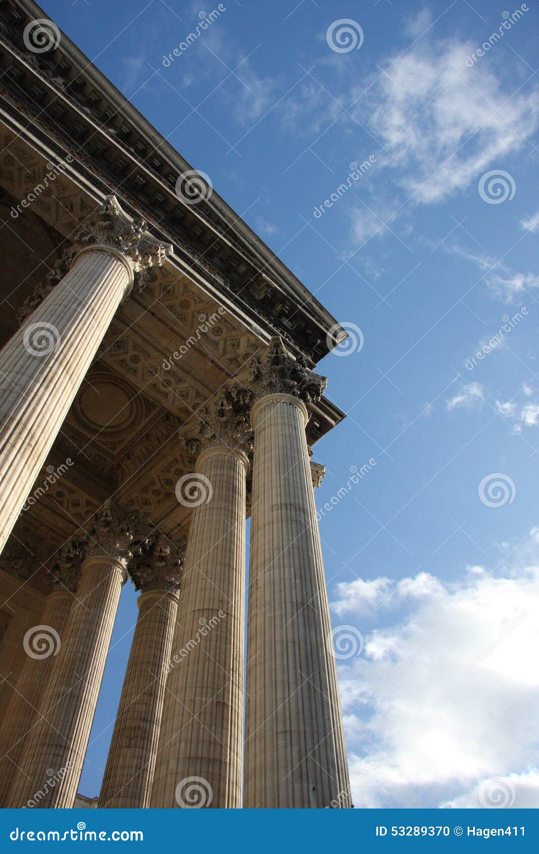 The Pantheon stock photo. Image of parisian, sculpture - 53289370