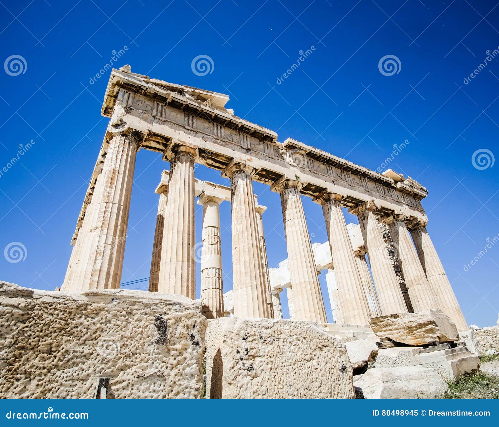 Pantheon stock image. Image of greece, athens, famous - 80498945