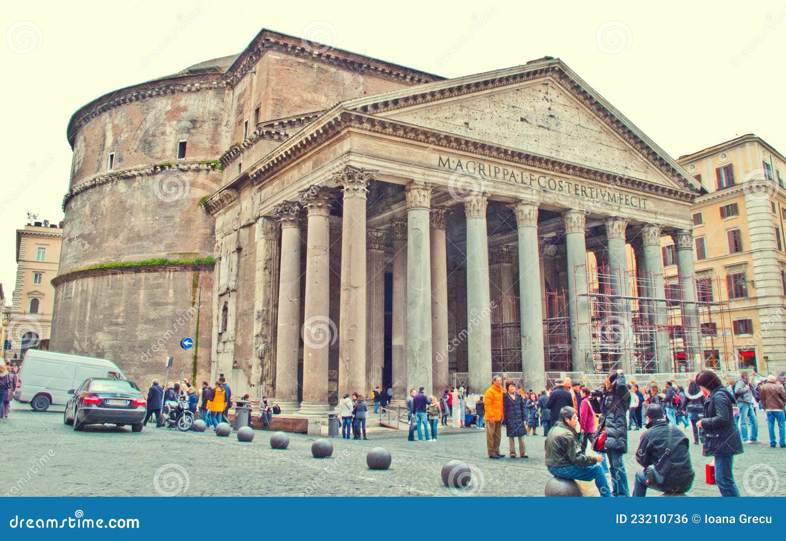 Pantheon, Rome editorial photo. Image of tourists, people - 23210736