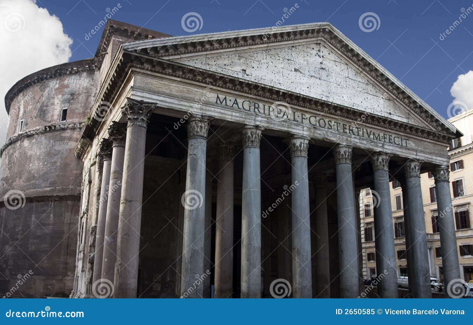 Pantheon Rome stock image. Image of sculpture, ruins, ancient - 2650585