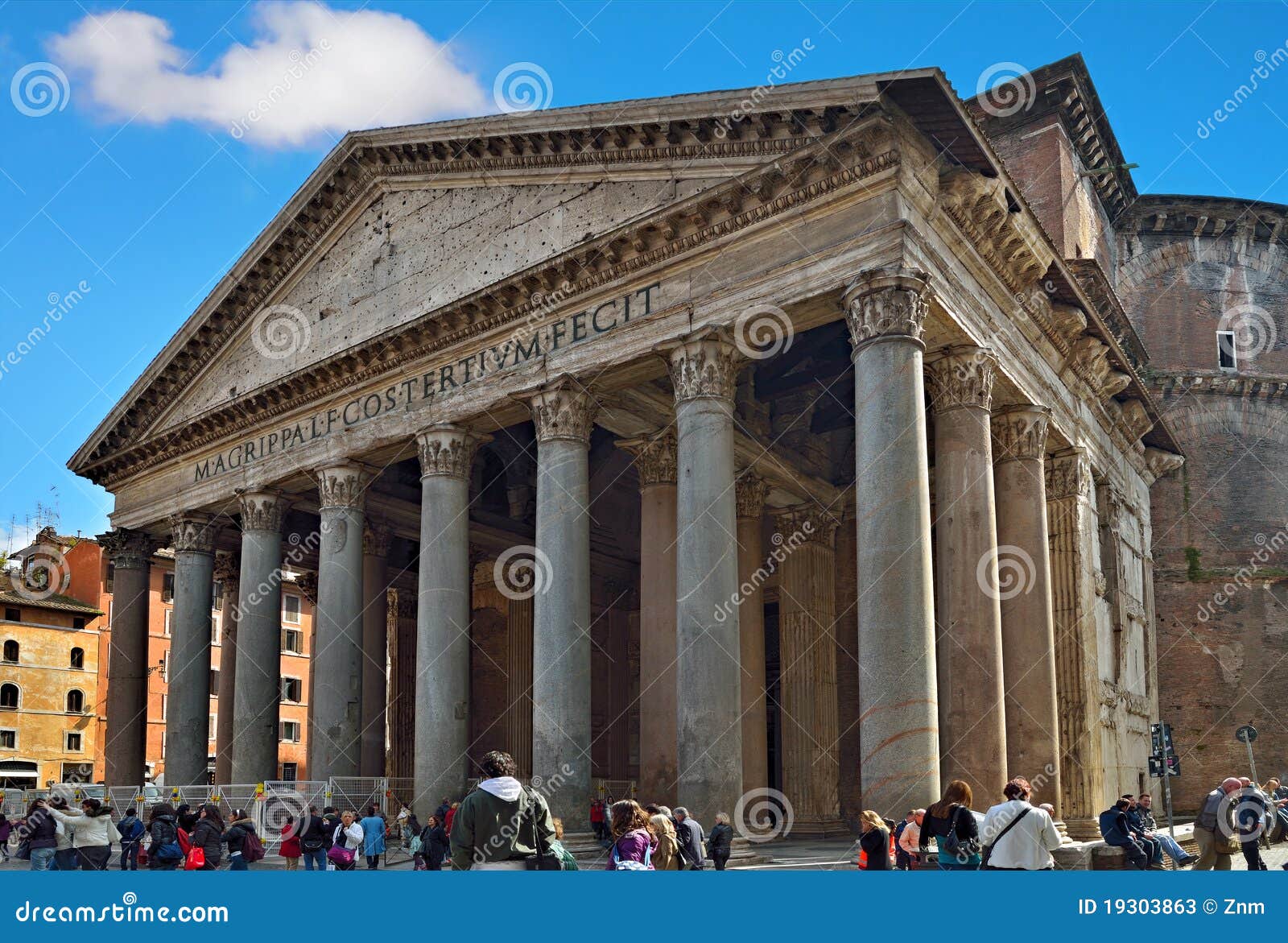 Pantheon in Rome, Italy editorial stock photo. Image of pantheon - 19303863