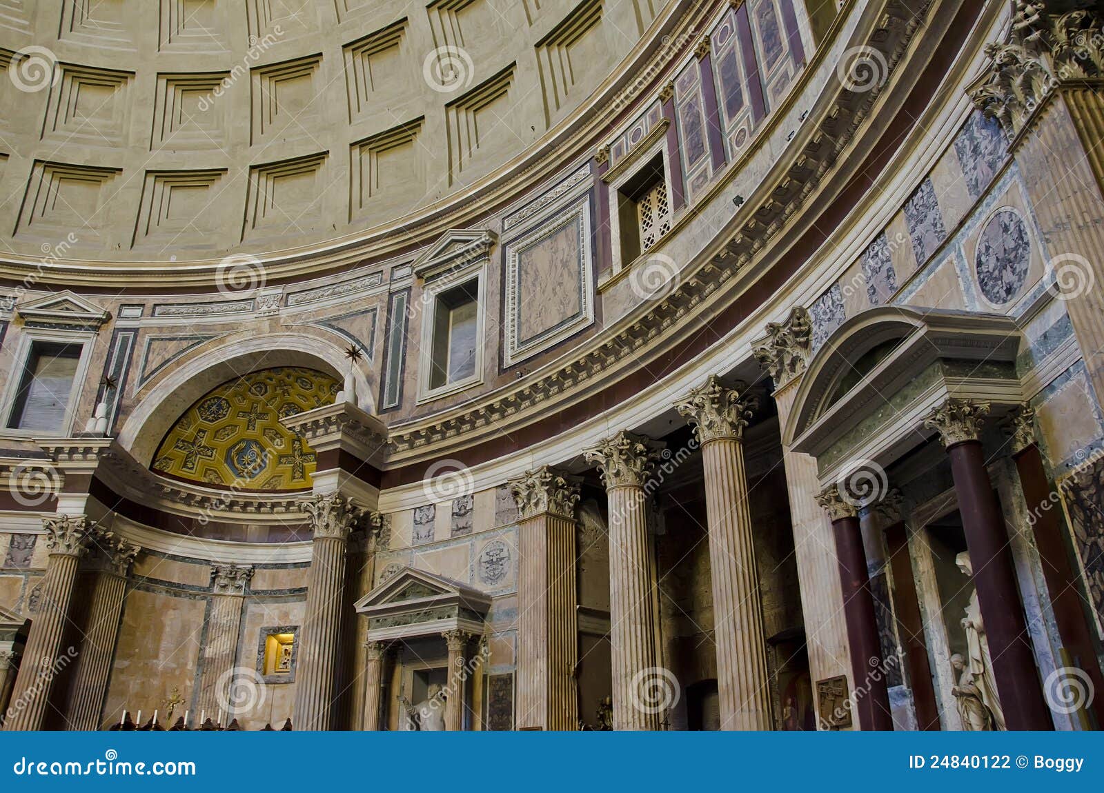 Pantheon in Rome, Italy stock photo. Image of capital - 24840122