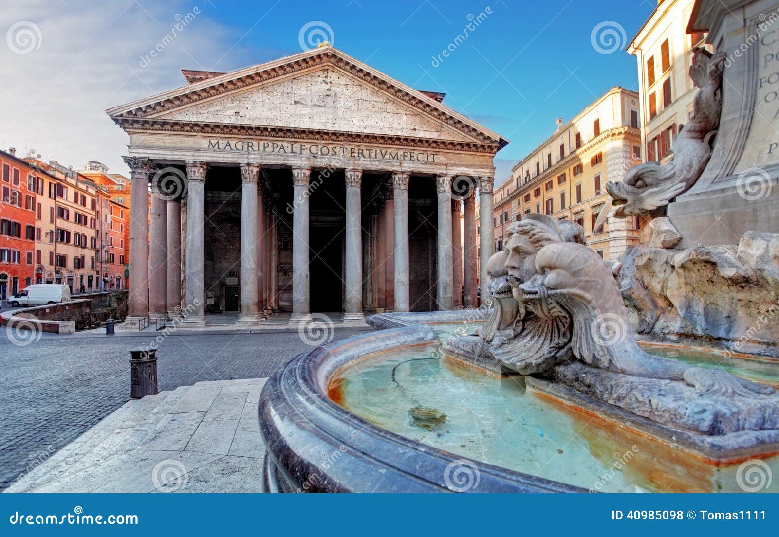 Pantheon, Rome, Italy stock photo. Image of antique, church - 40985098
