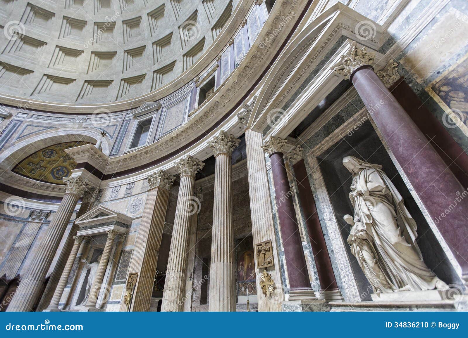 Pantheon in Rome, Italy editorial image. Image of beautiful - 34836210