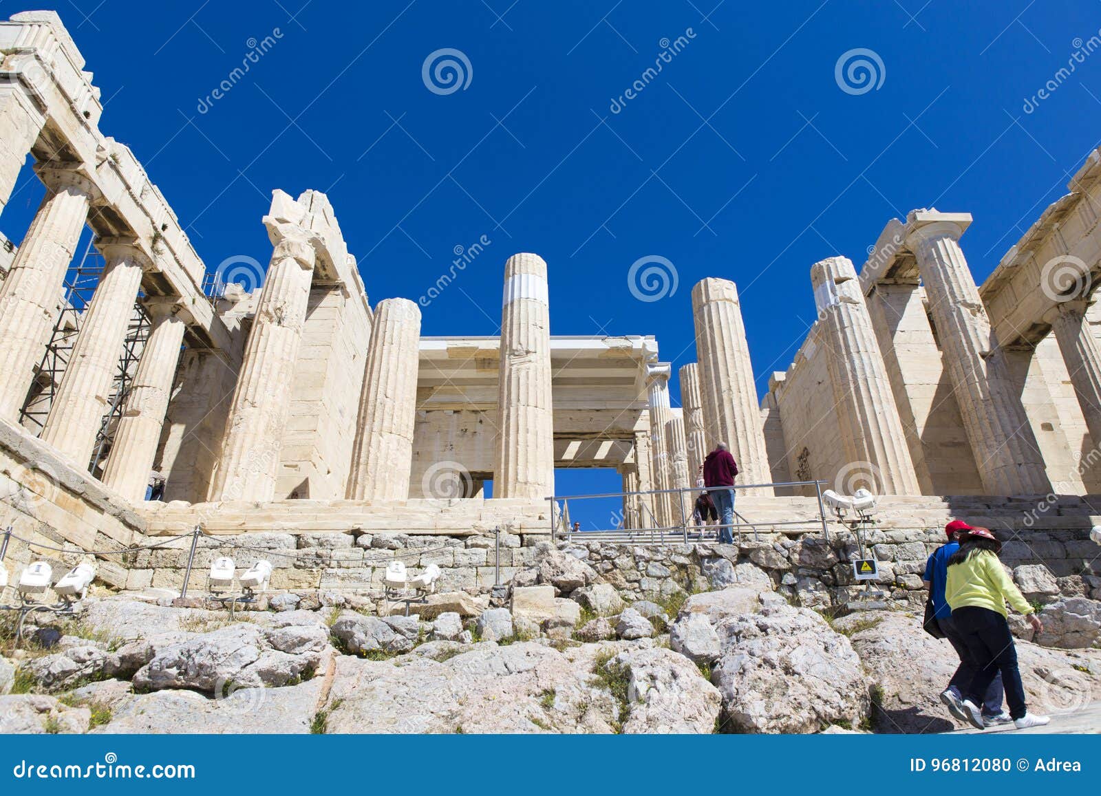 Visiting the Parthenon Temple Ruins Editorial Image - Image of history ...