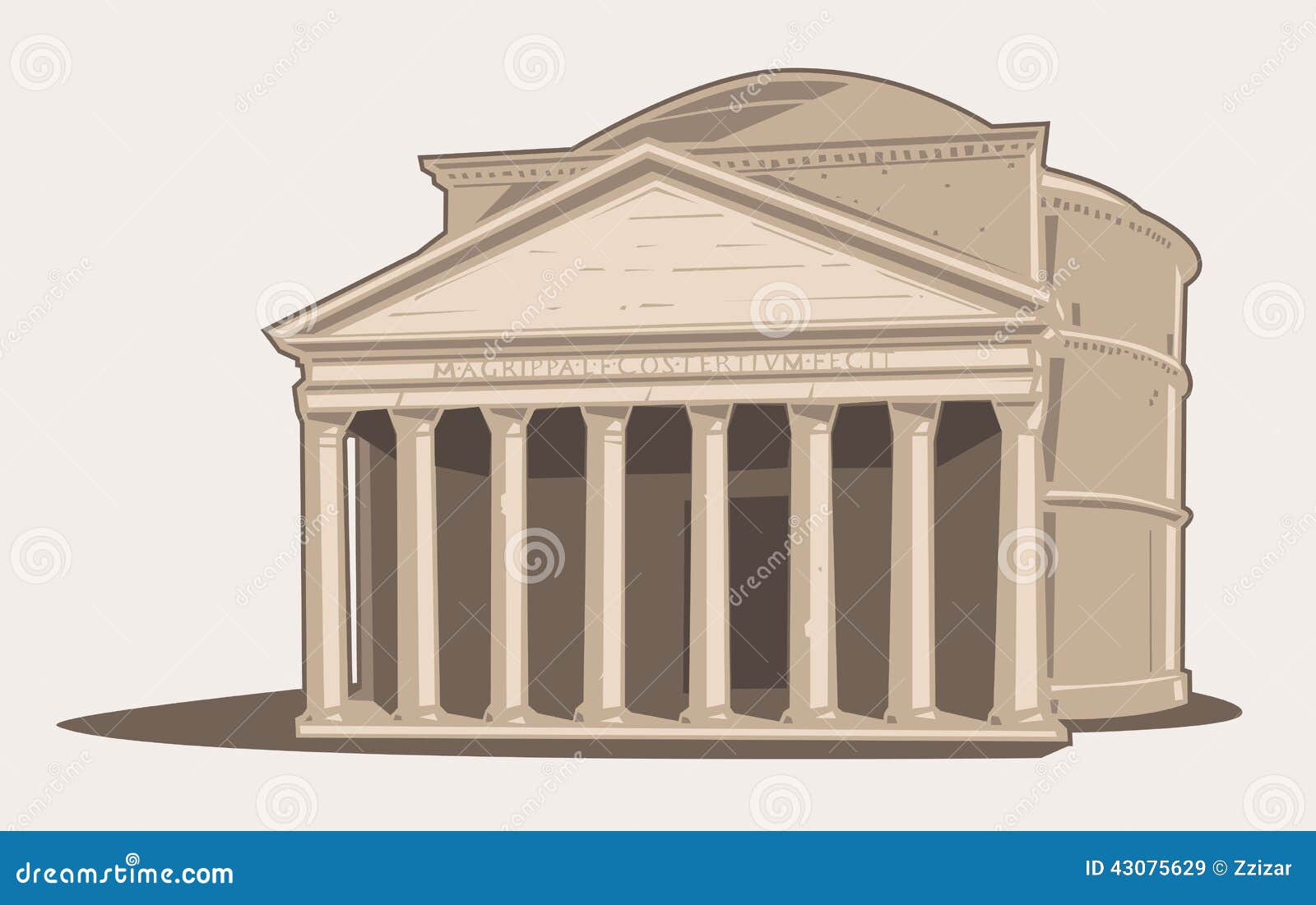 Pantheon stock vector. Illustration of collumn, italy - 43075629 Pantheon stock vector. Illustration of collumn, italy - 43075629