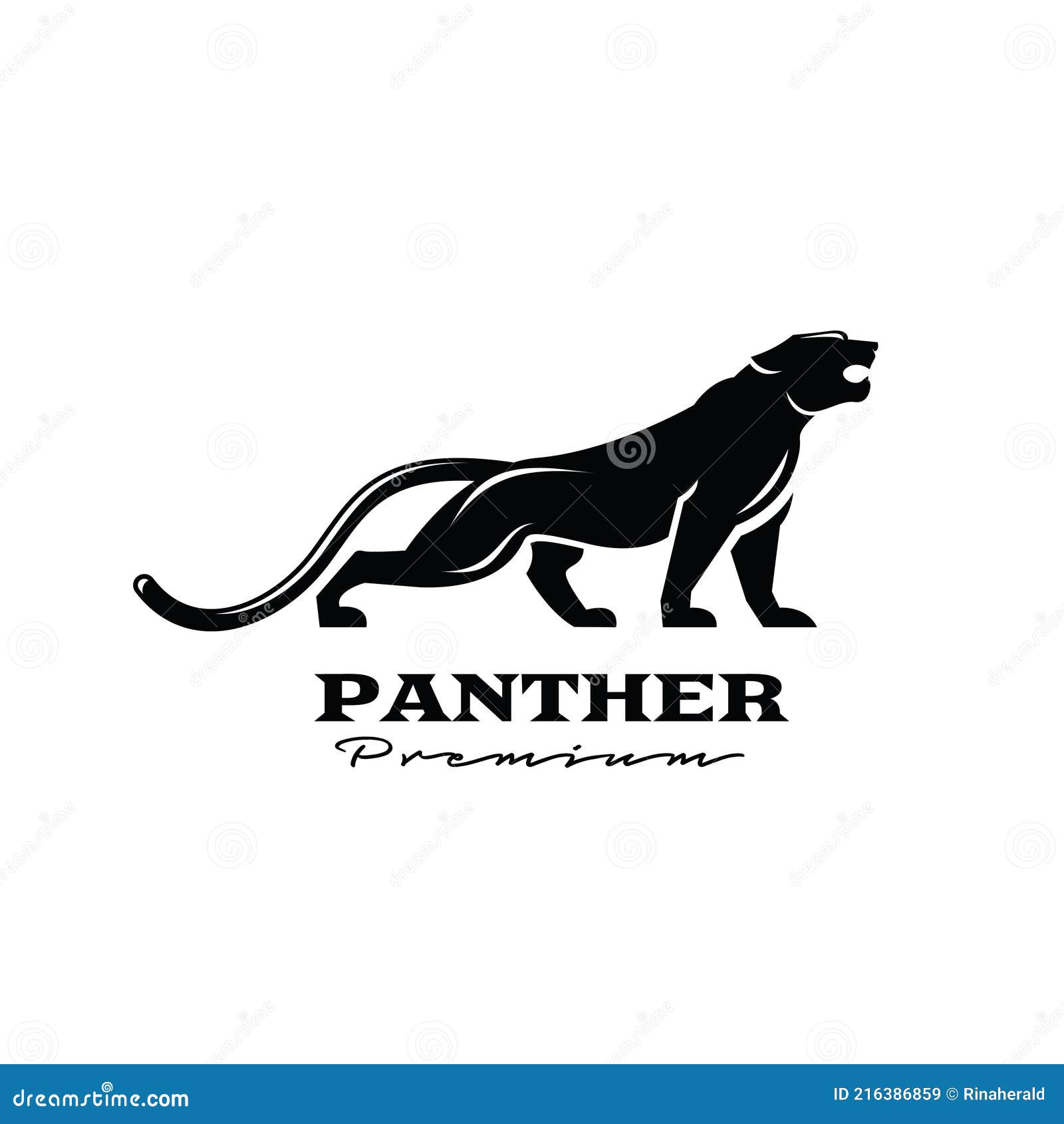Premium Black Panther Vector Logo Illustration Design Stock Vector ...