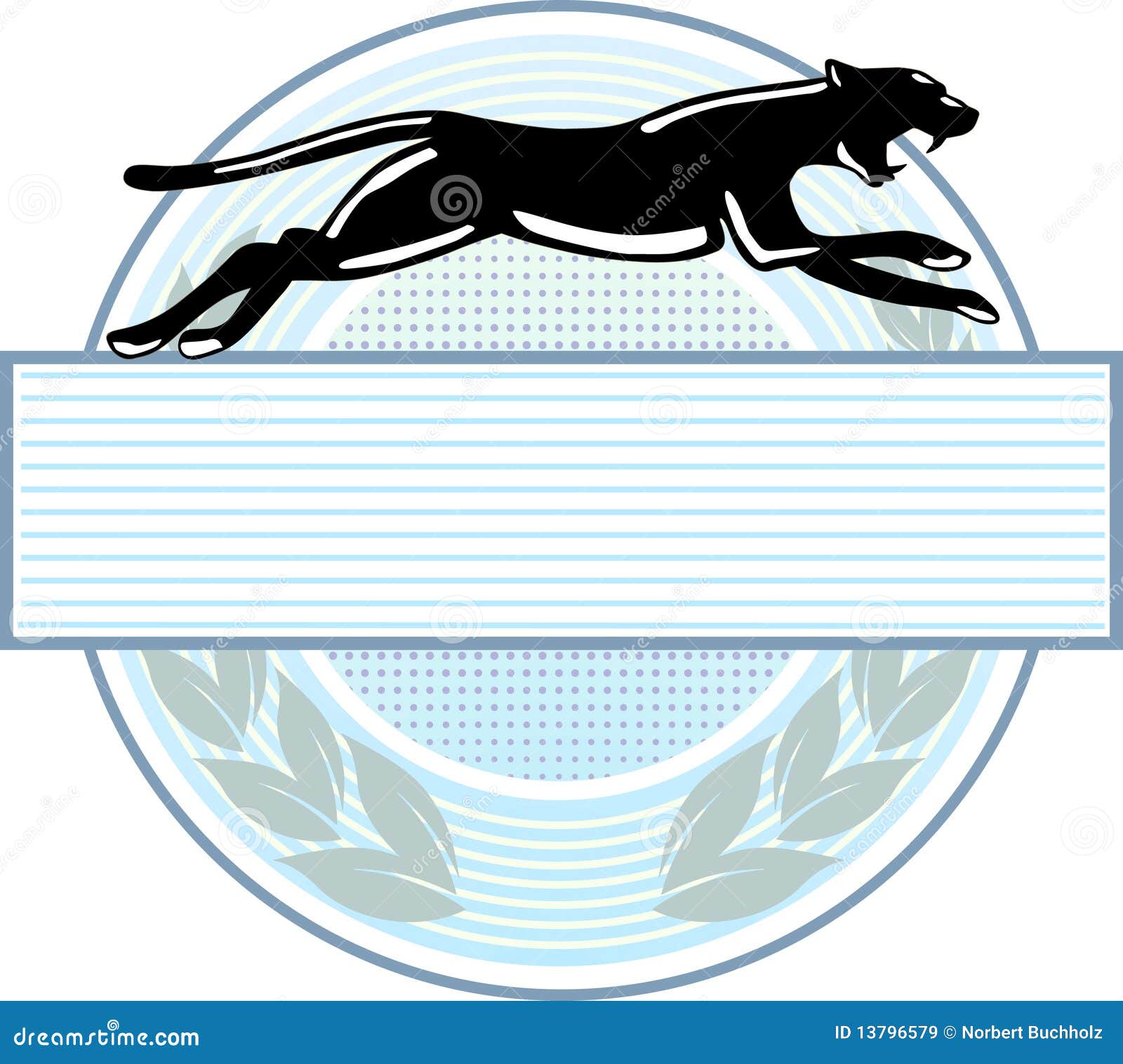 Panther emblem stock vector. Illustration of signet, jaguar - 13796579