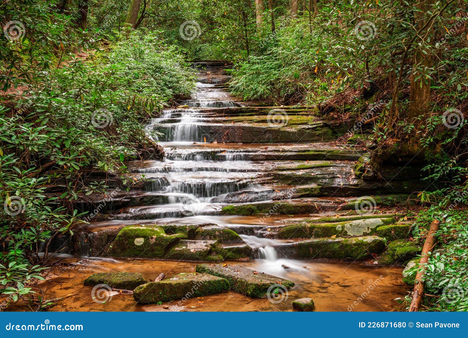 Panther Falls, Rabun County, Georgia on the Tallulah River Stock Photo ...