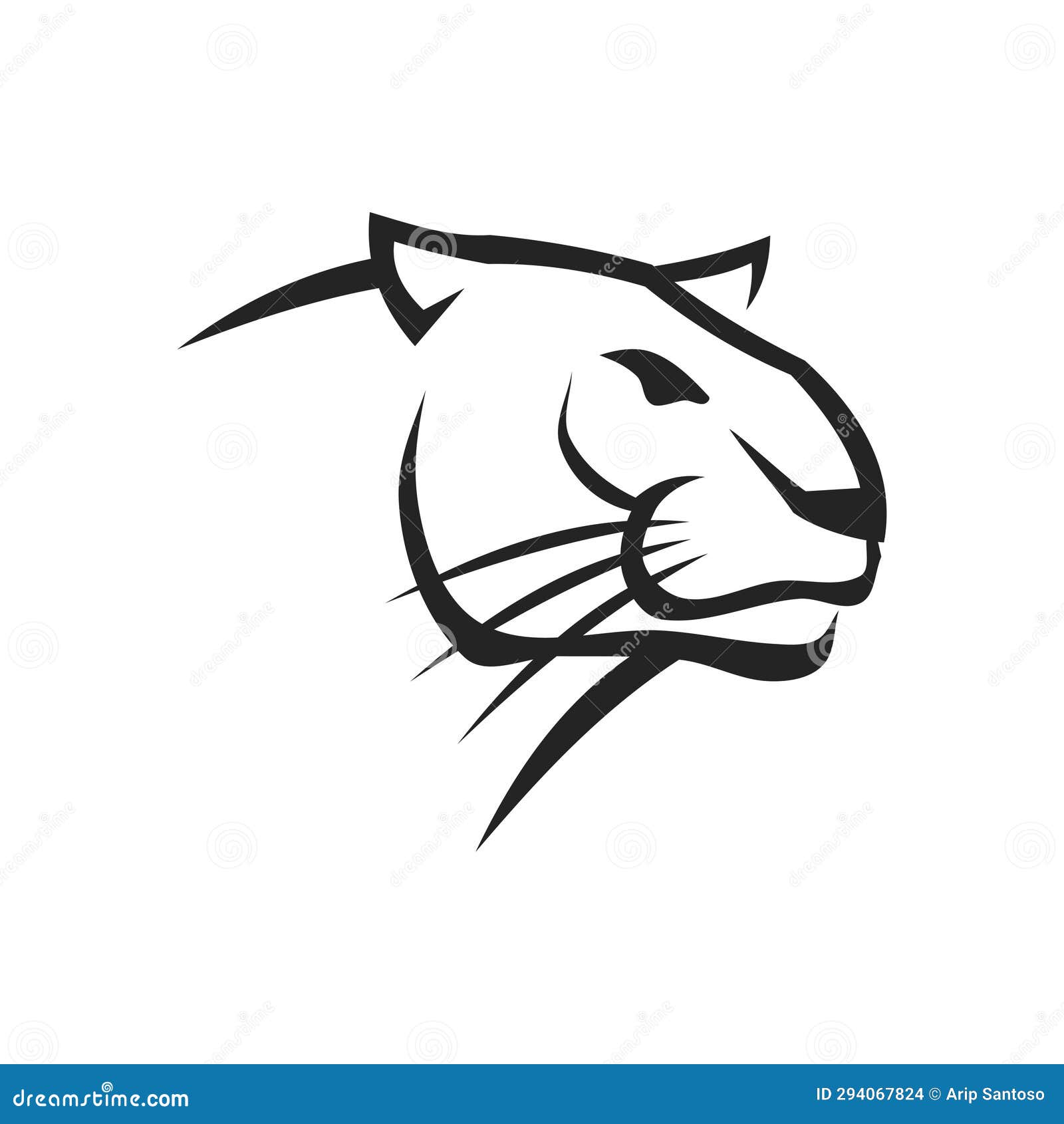 Panther Logo Template Isolated. Brand Identity. Icon Abstract Vector ...