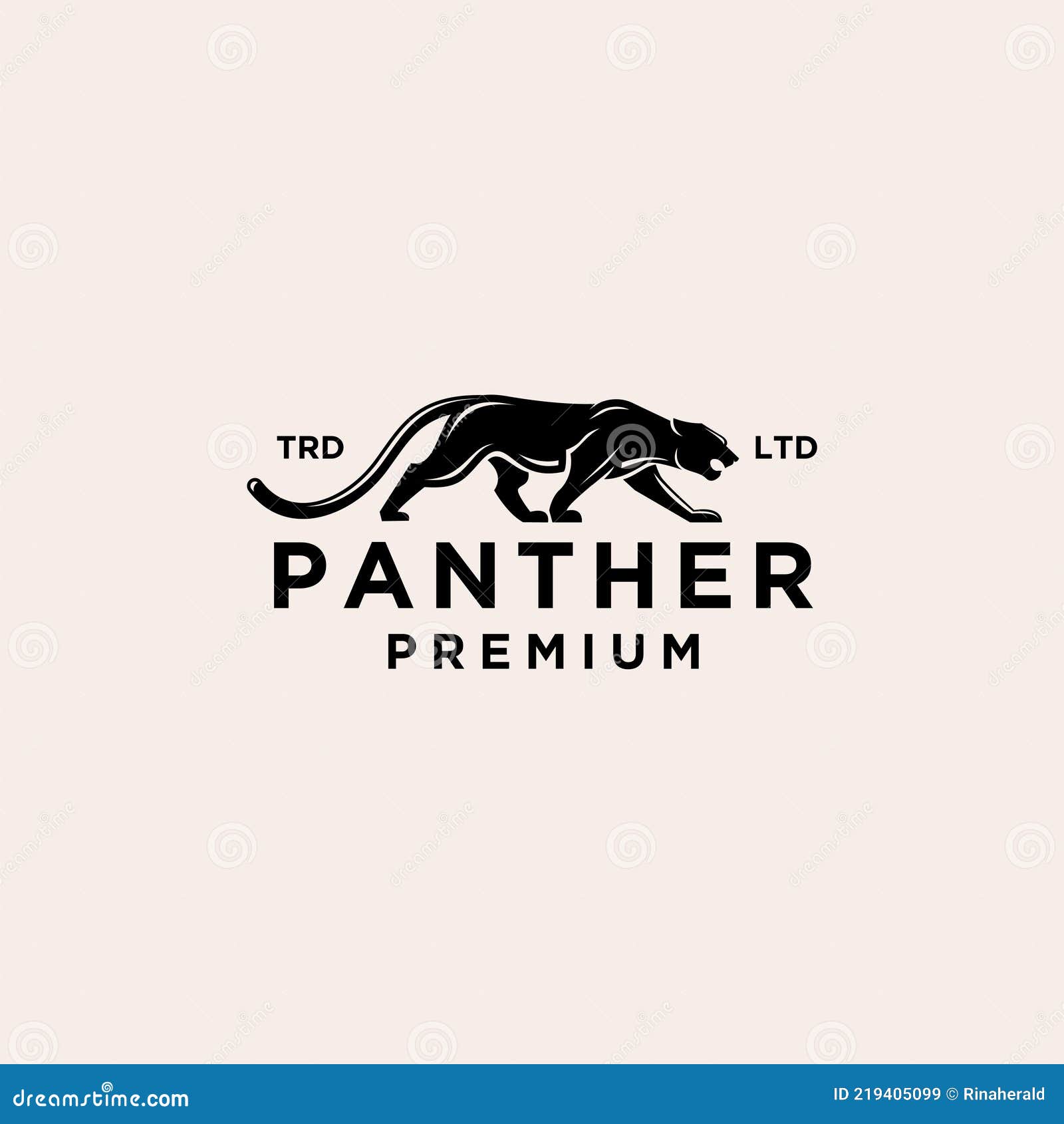 Panther Vintage Logo Icon Illustration Premium Stock Vector ...