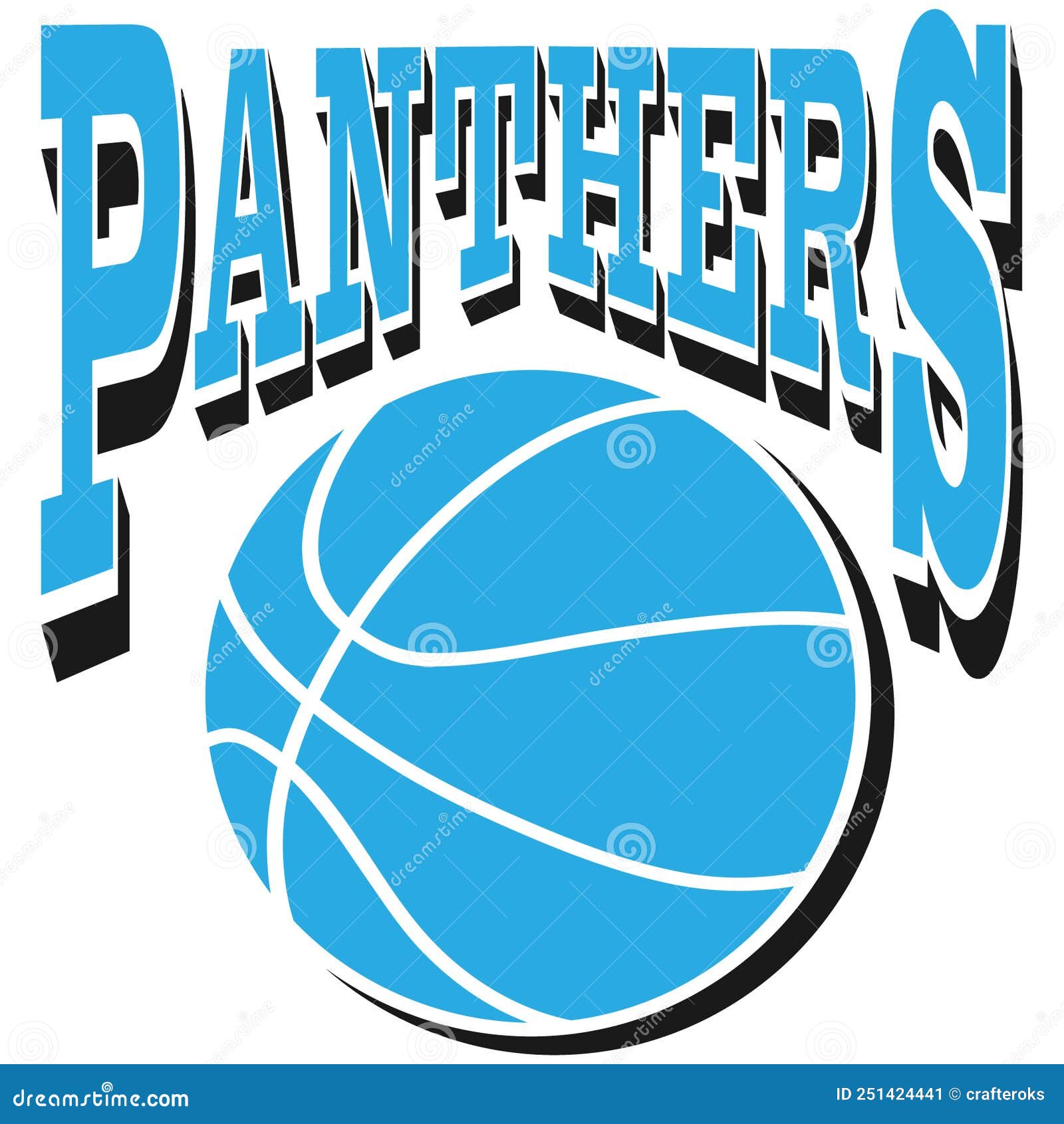 Panthers Basketball EPS Vector File Stock Illustration - Illustration ...