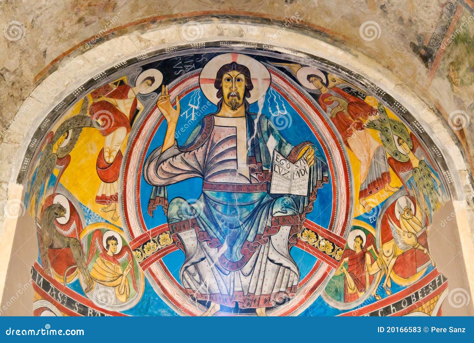 Pantocrator in Sant Climent De Taull Stock Image - Image of monument ...