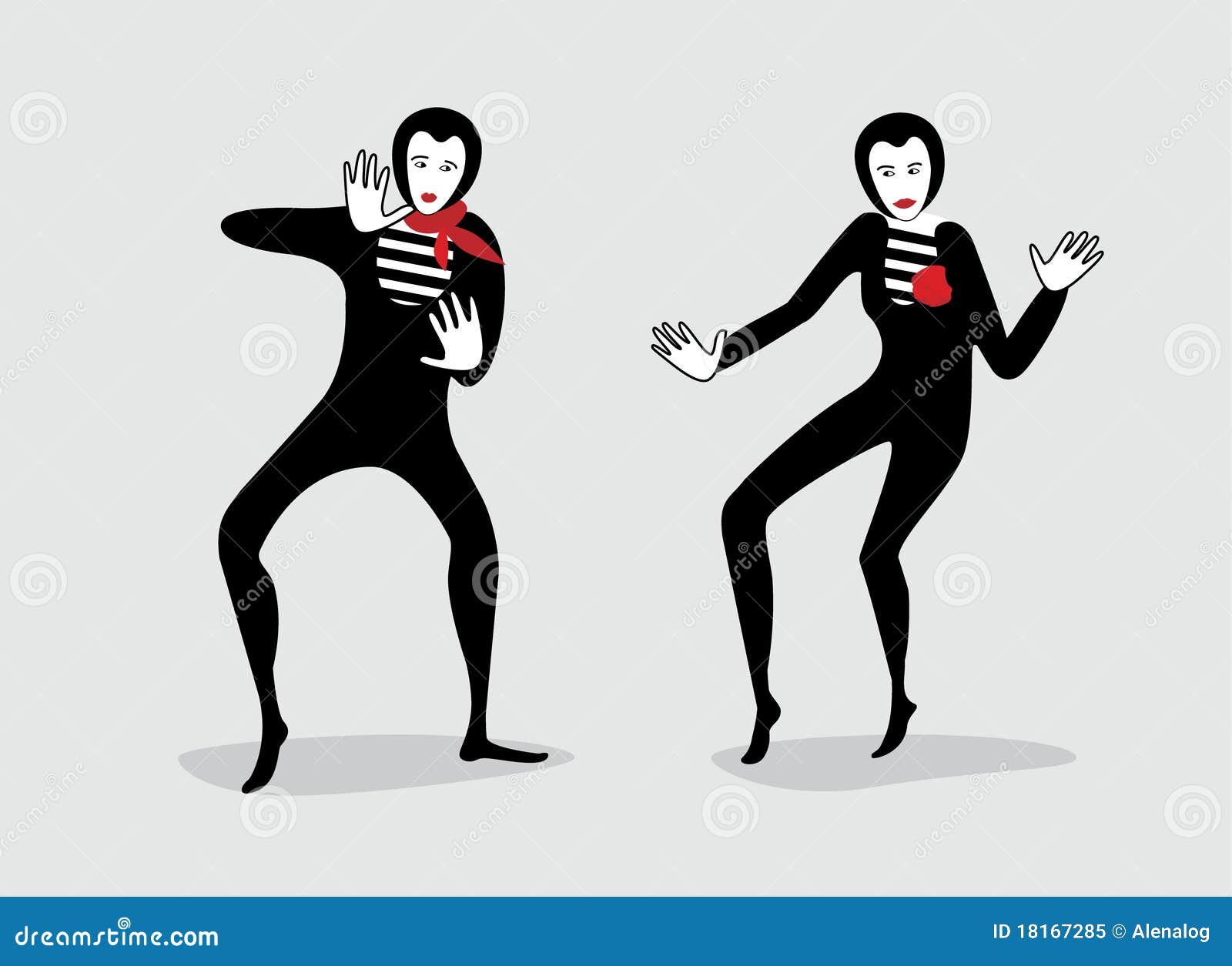 Pantomime stock vector. Illustration of actor, theatrics - 18167285