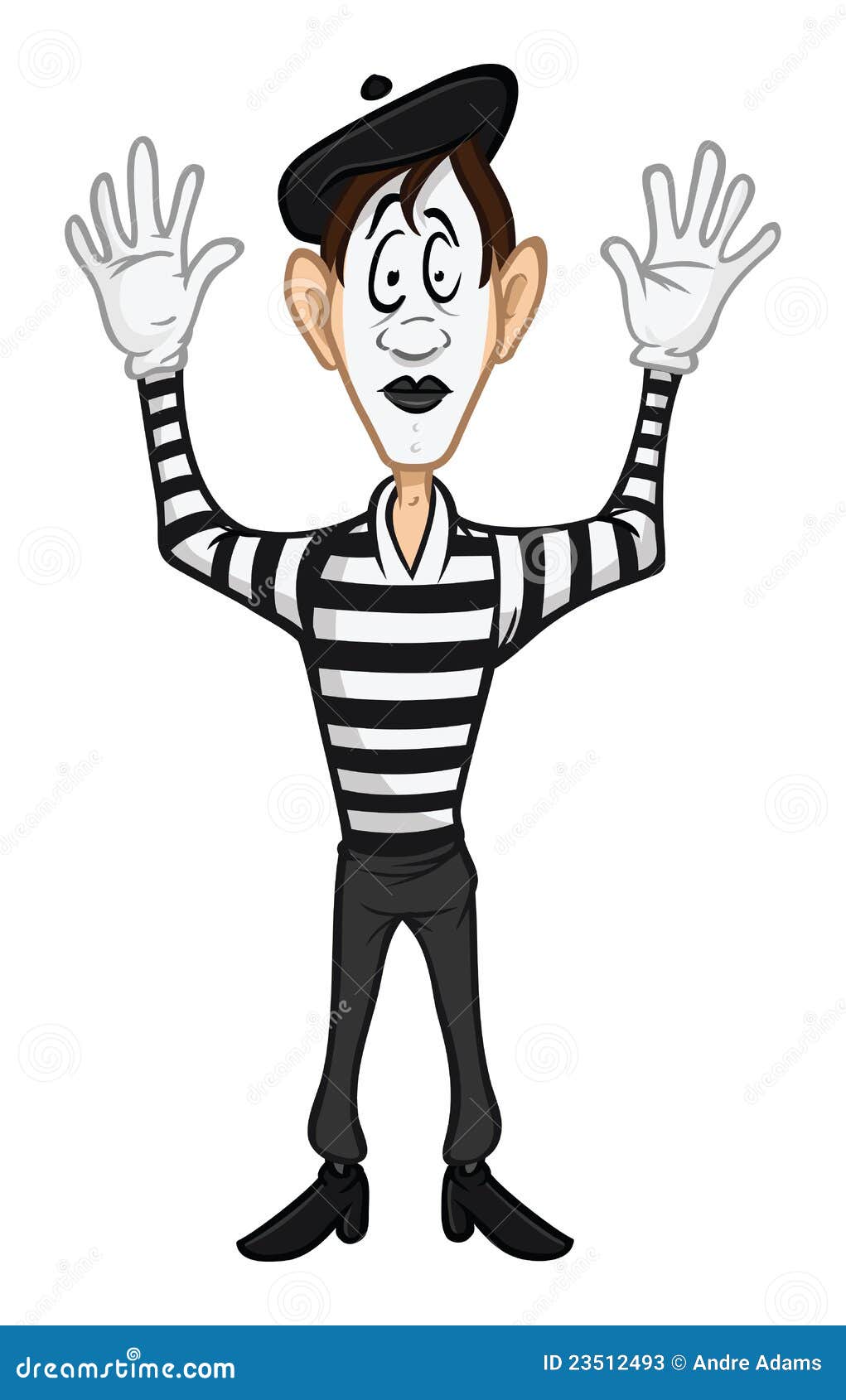 Pantomime illustration de vecteur. Illustration du étape - 23512493