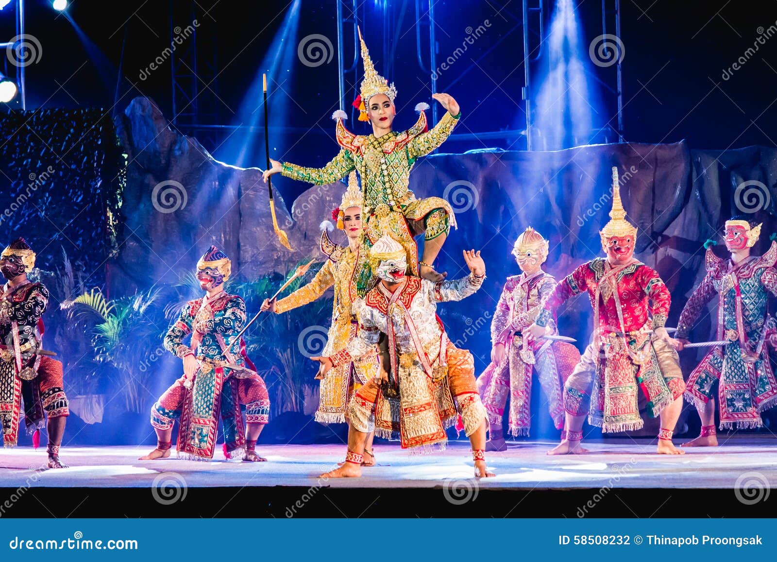 Pantomime editorial photography. Image of theater, thailand - 58508232