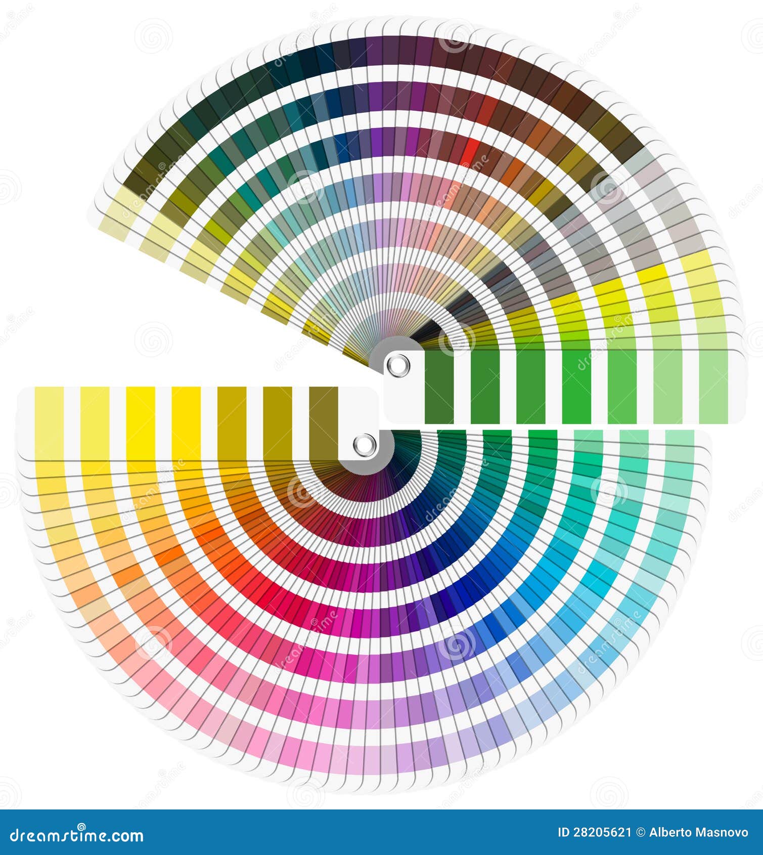 Pantone Color Palette - Semicircle Royalty-Free Stock Photography ...