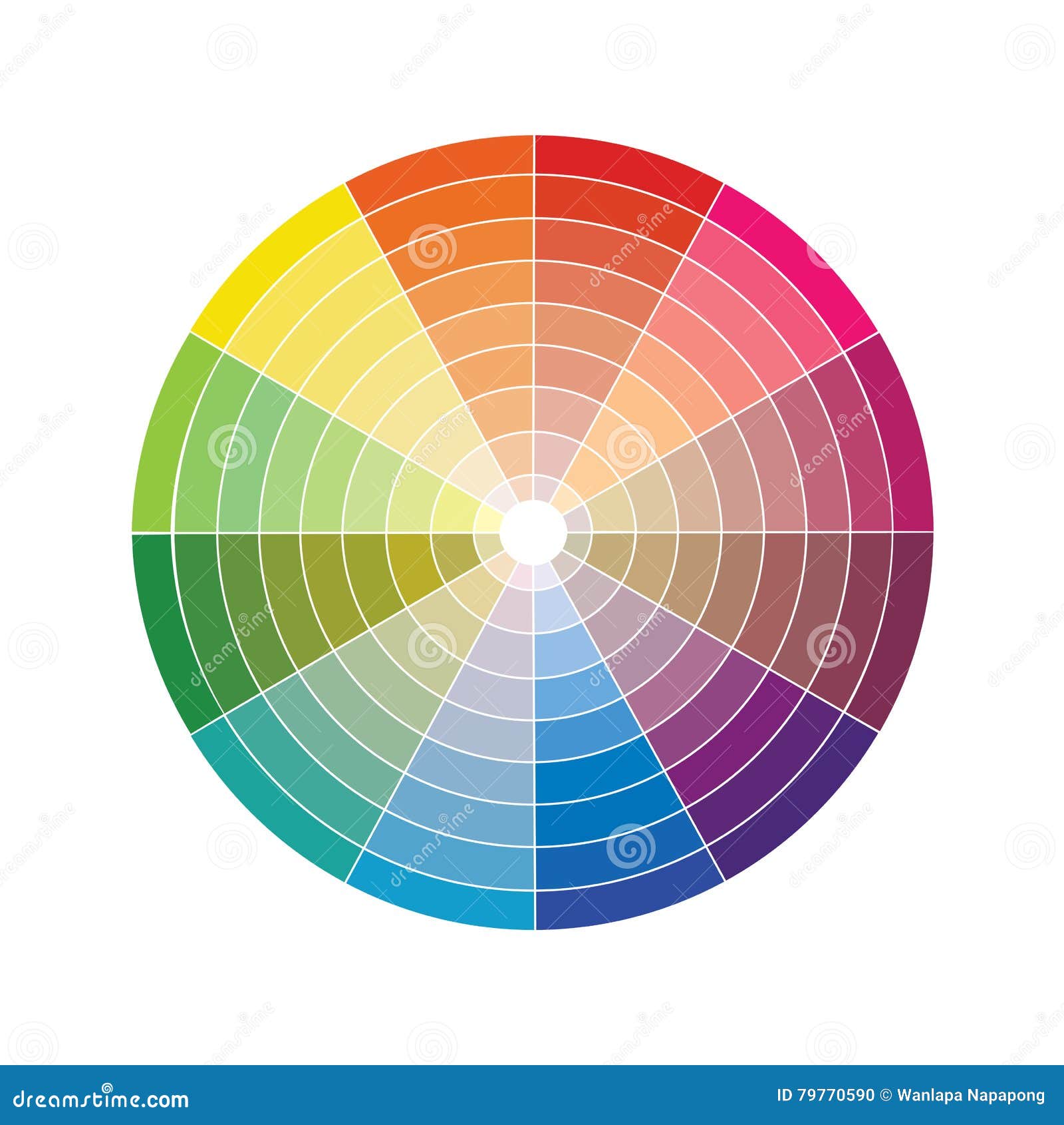 Pantone Da Roda De Cor Para Imprimir Ilustração do Vetor - Ilustração ...
