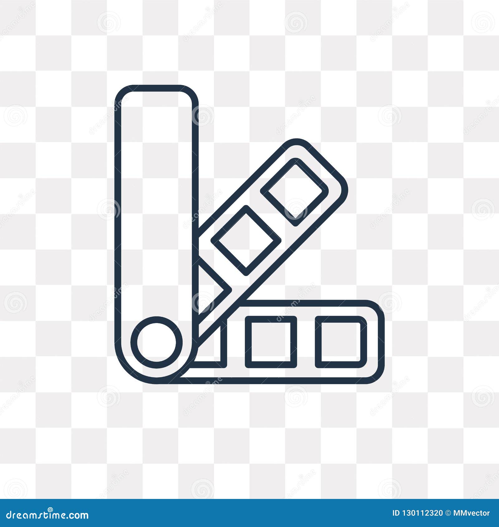 Pantone Vector Icon Isolated on Transparent Background, Linear P Stock ...