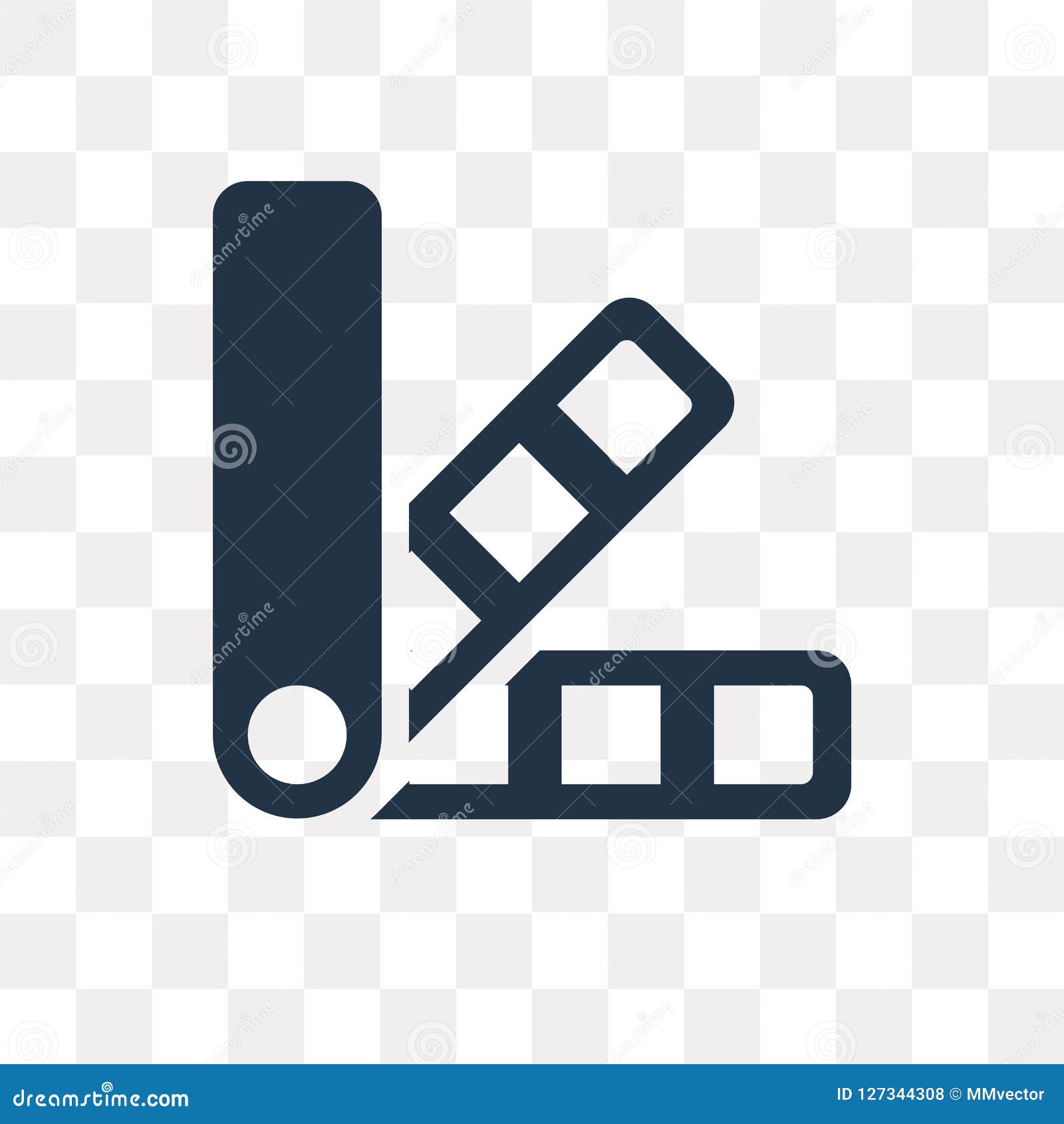 Pantone Vector Icon Isolated On Transparent Background, Linear P ...