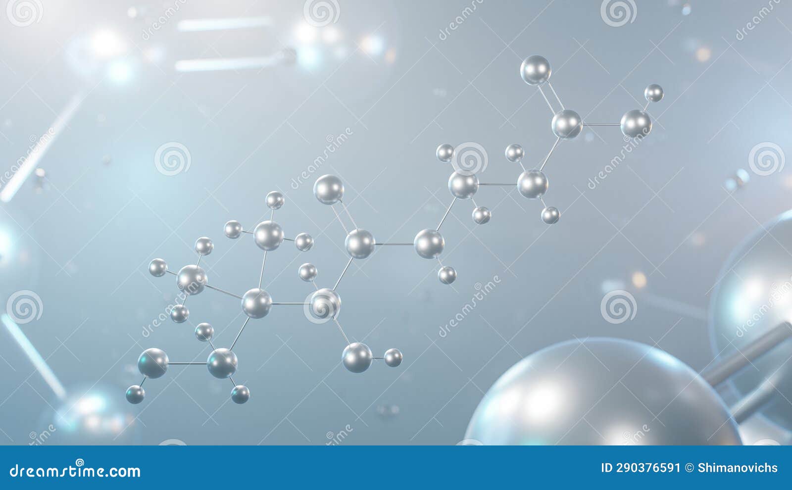 Pantothenic Acid Molecular Structure, 3d Model Molecule, Vitamin B5 ...