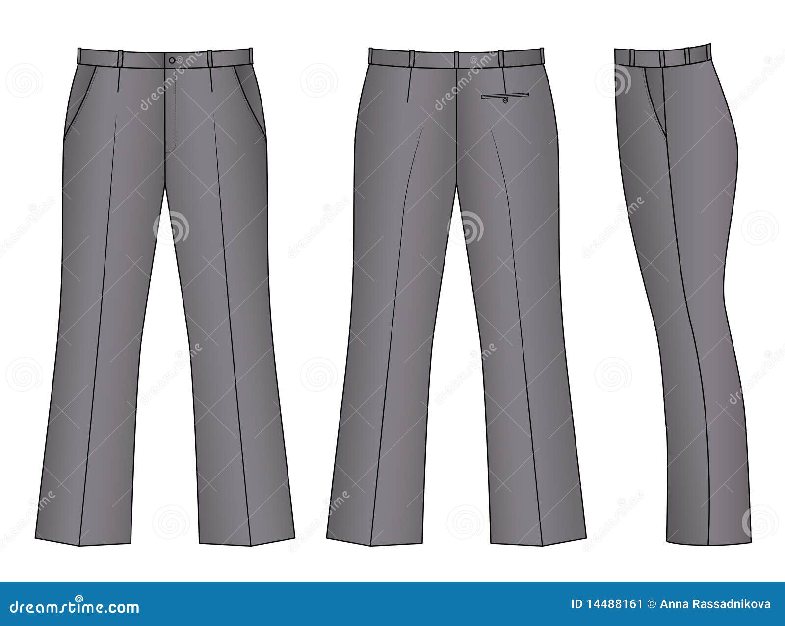 Pants stock vector. Illustration of casual, wear, blank - 14488161