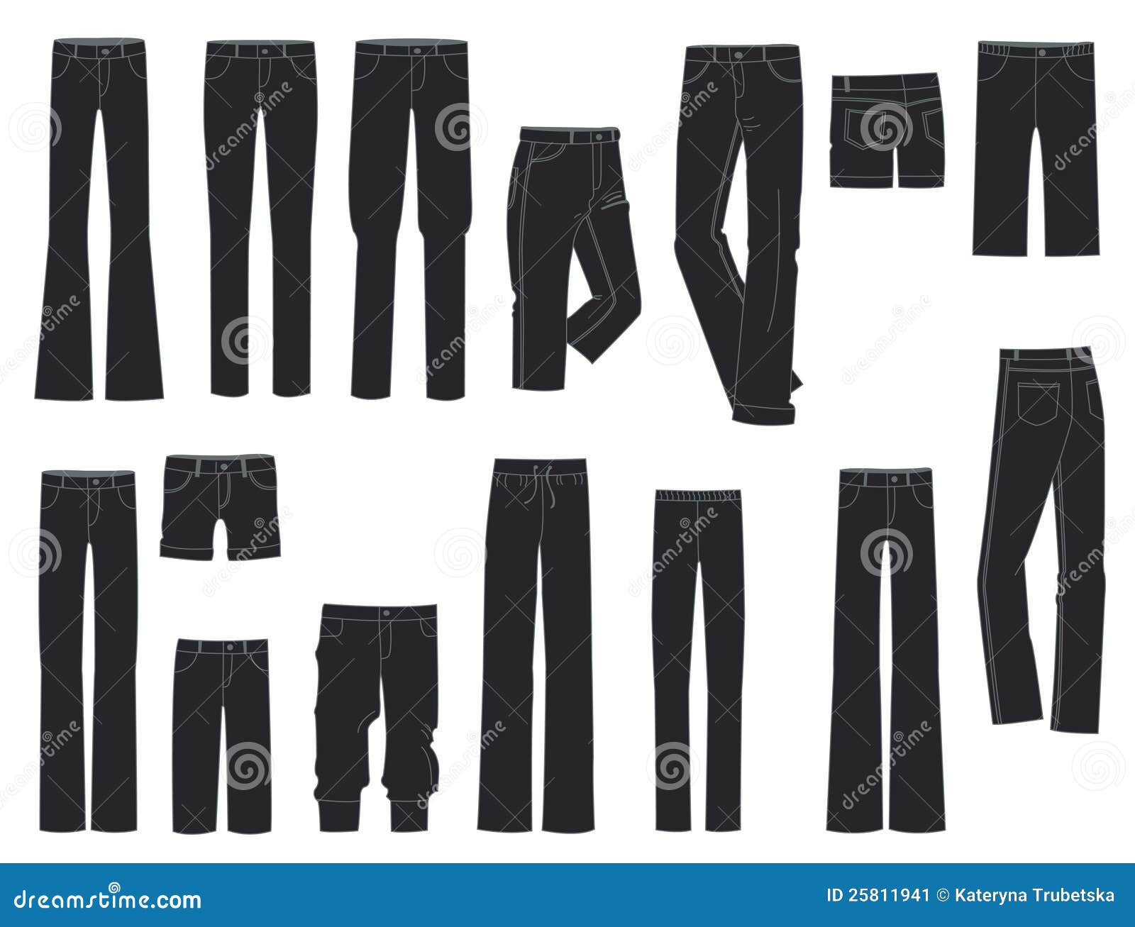 Capri Pants Stock Illustrations – 74 Capri Pants Stock Illustrations ...