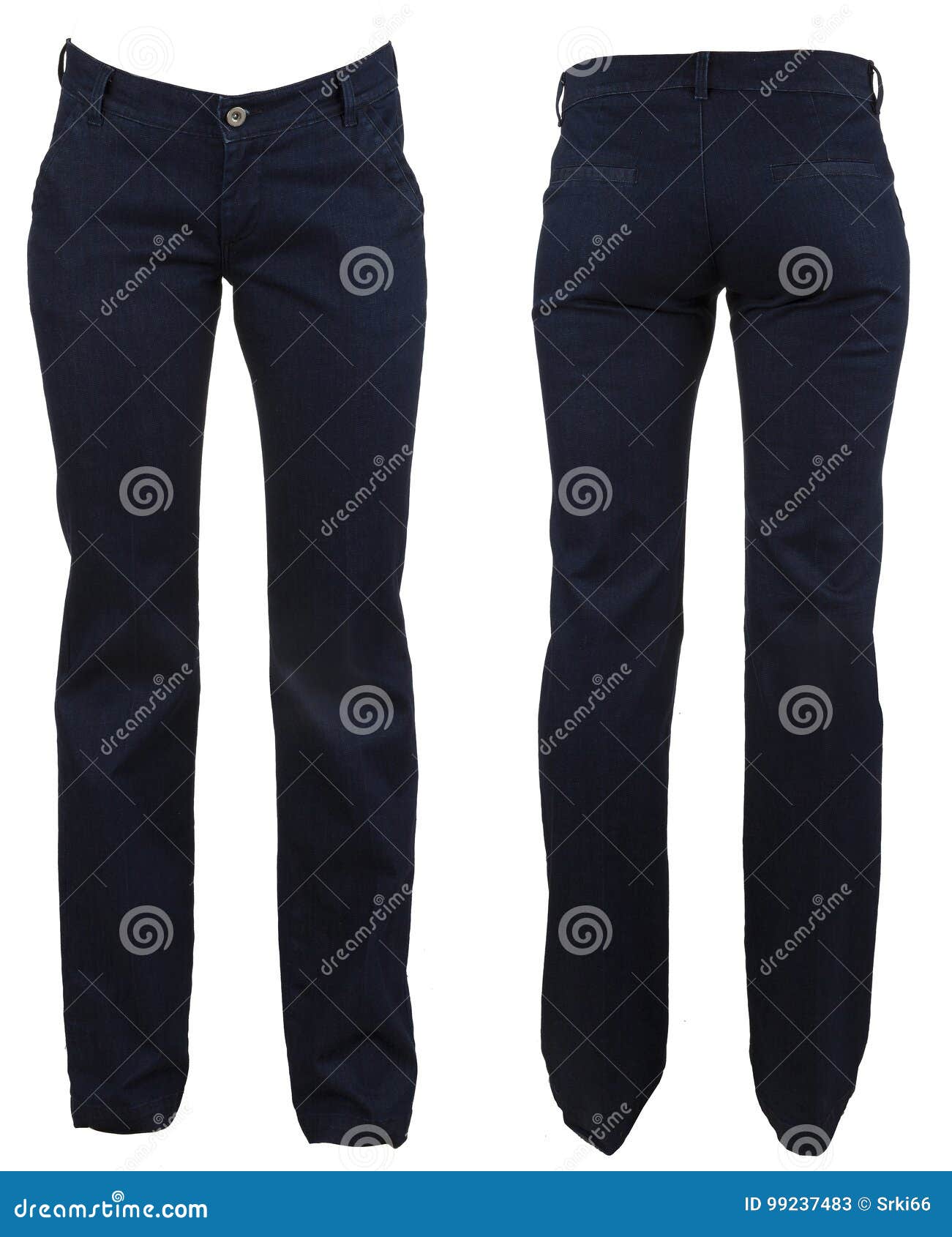 Pants front and back stock image. Image of design, studio - 99237483