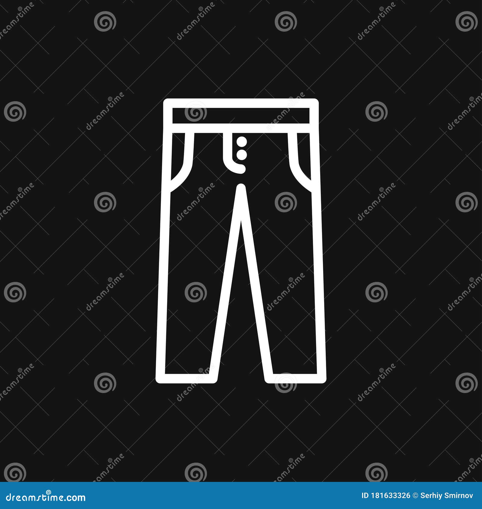 Pants Icon. Solid Fill Vector Icons Set As Flat Icons Stock ...
