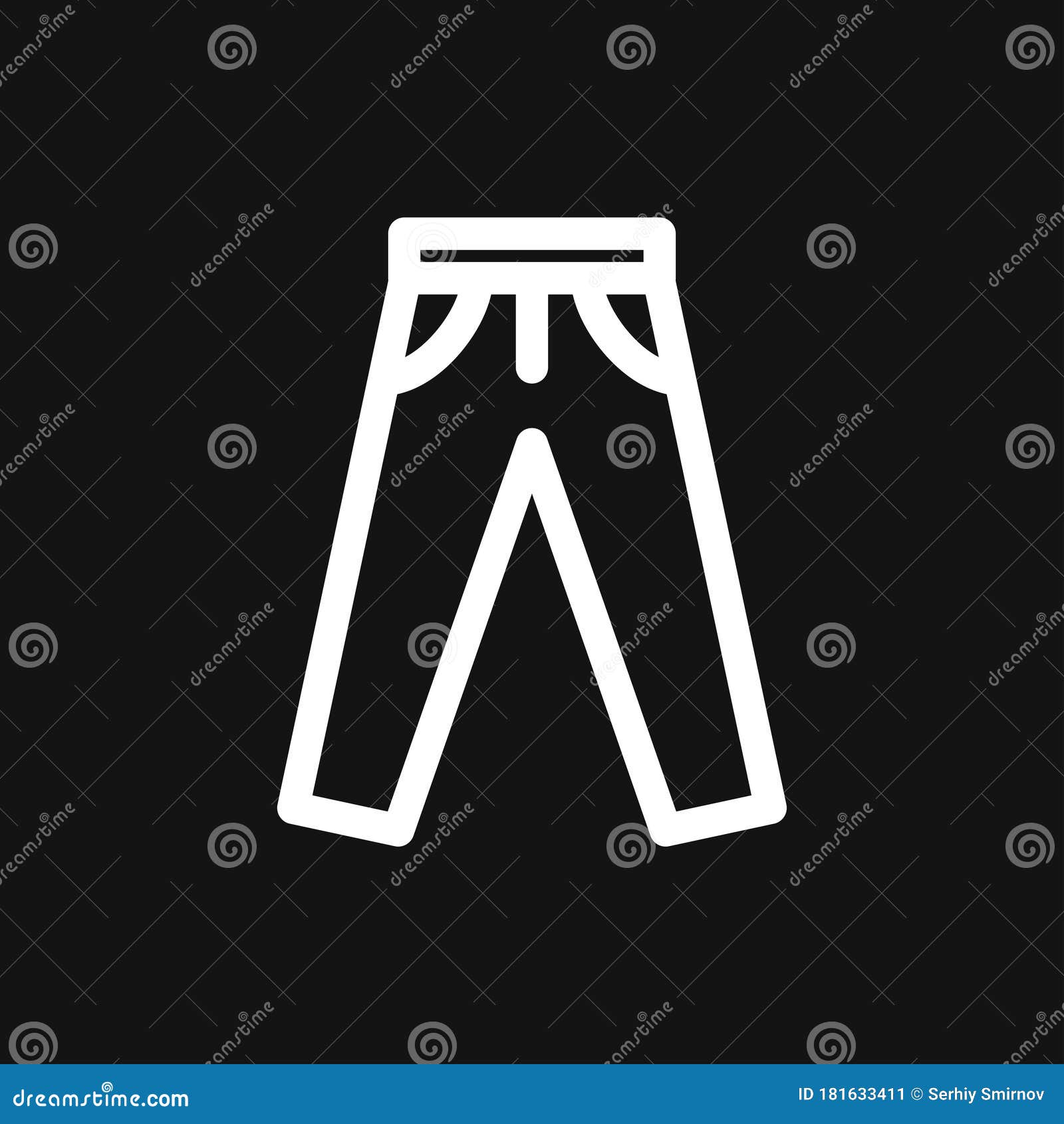Pants Icon. Solid Fill Vector Icons Set As Flat Icons Stock ...